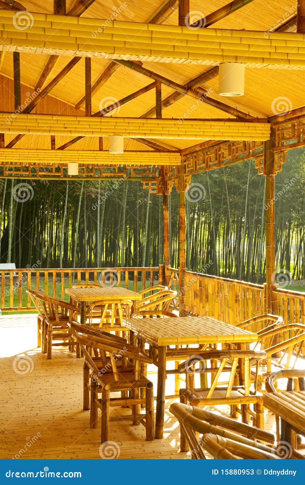 Bamboo house stock image. Image of yellow, structure - 15880953