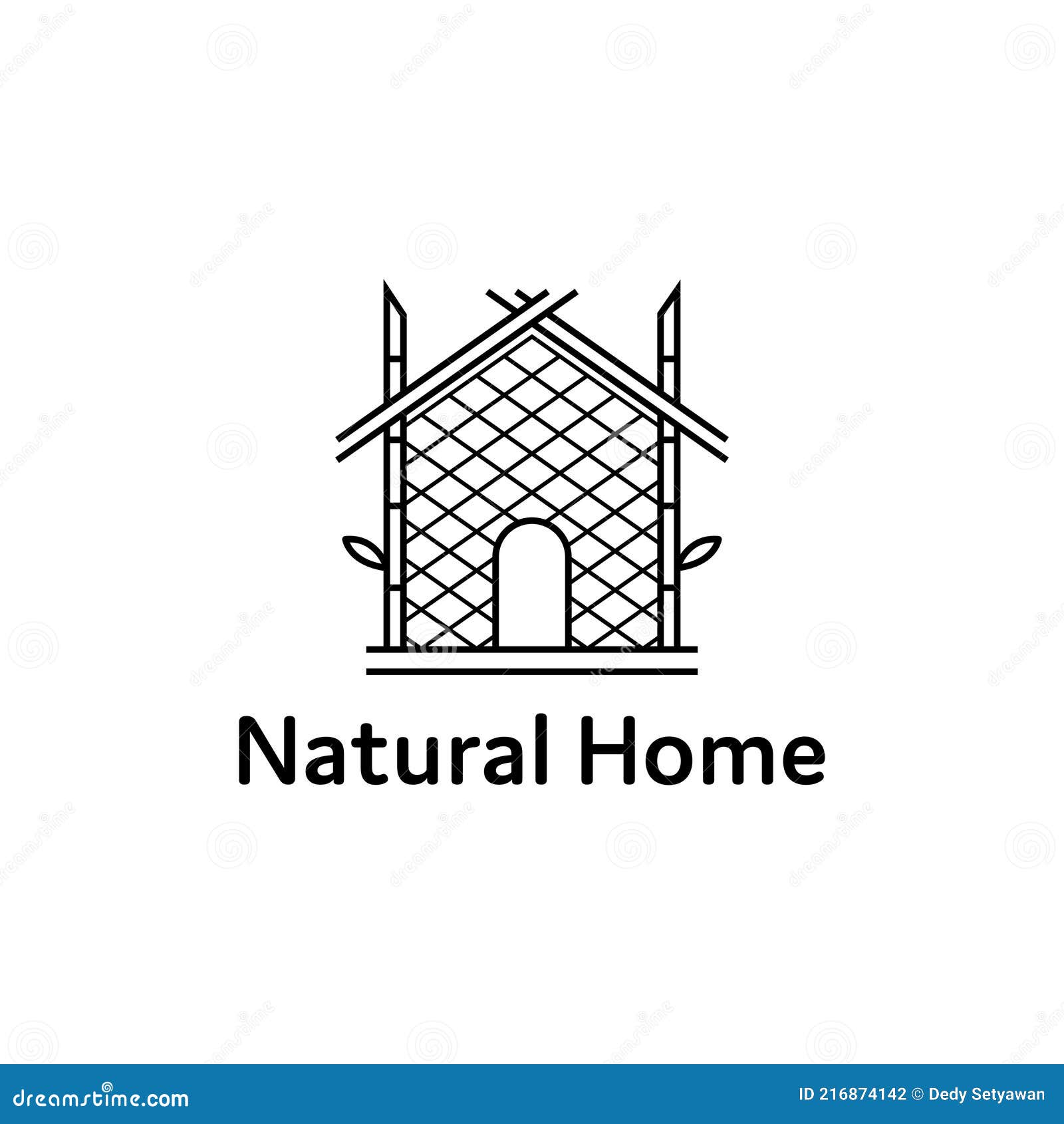 Bamboo House Logo Design Vector Stock Vector - Illustration of modern ...