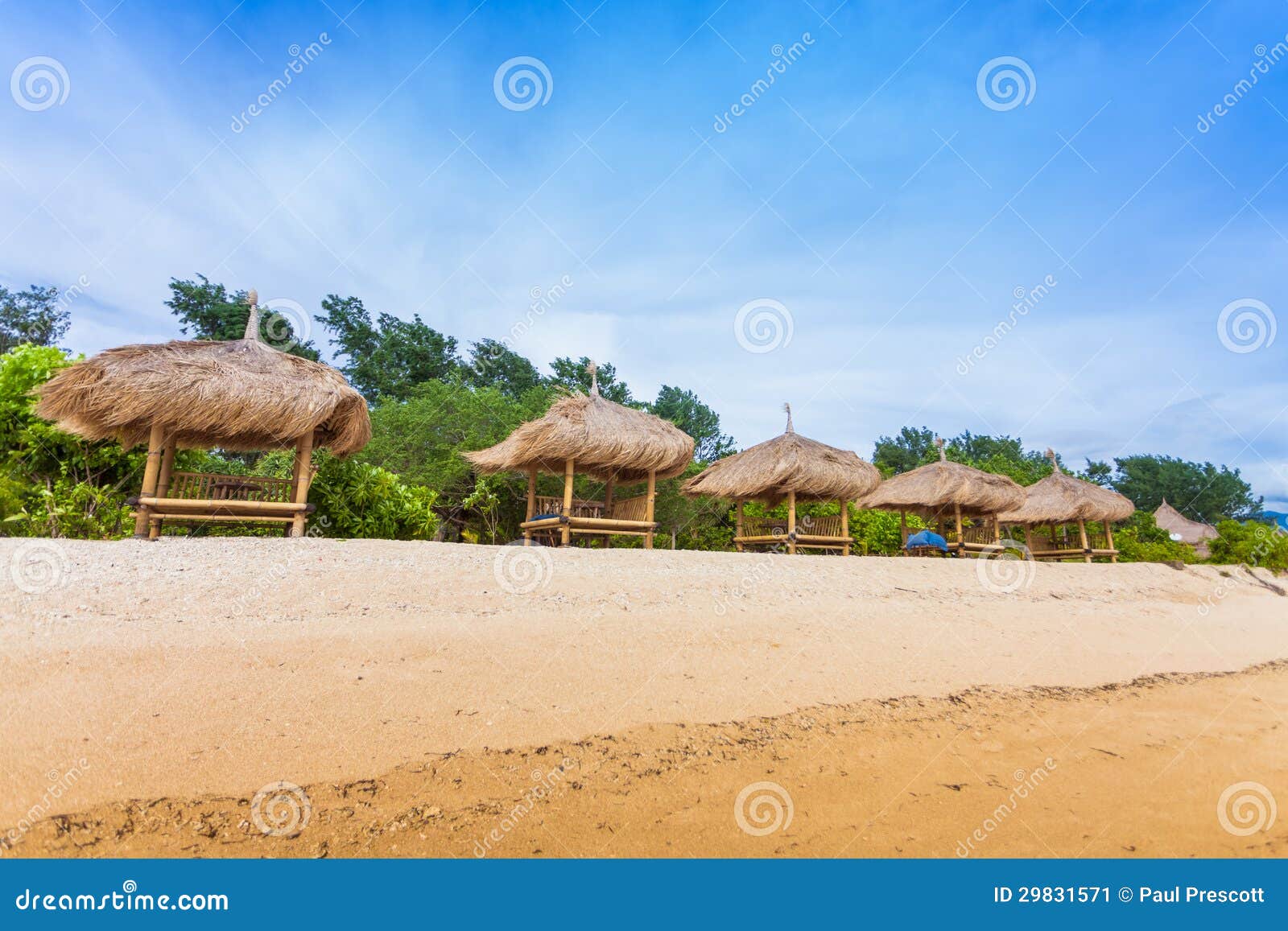 Bamboo hut stock image. Image of beach, relaxation, architecture - 29831571
