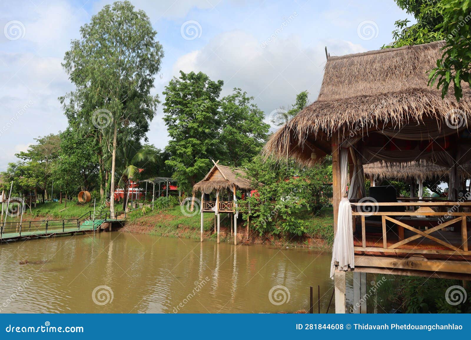 Bamboo huts stock photo. Image of beautiful, green, plant - 281844608