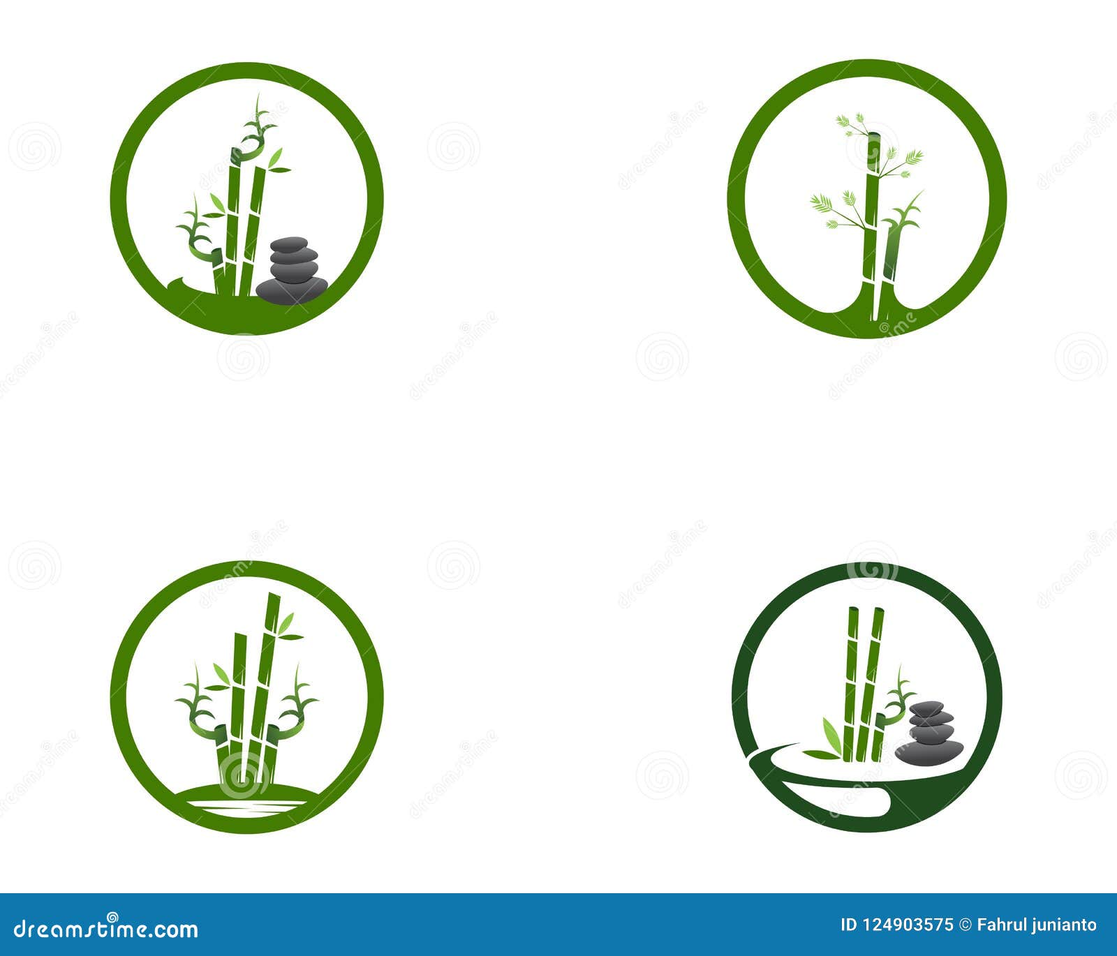 Bamboo Icon Spa Logo Design Vector Illustration Stock Vector ...