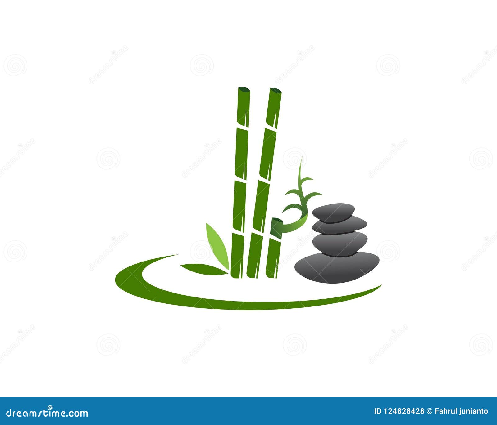 Bamboo Icon Spa Logo Design Vector Illustration Stock Vector ...