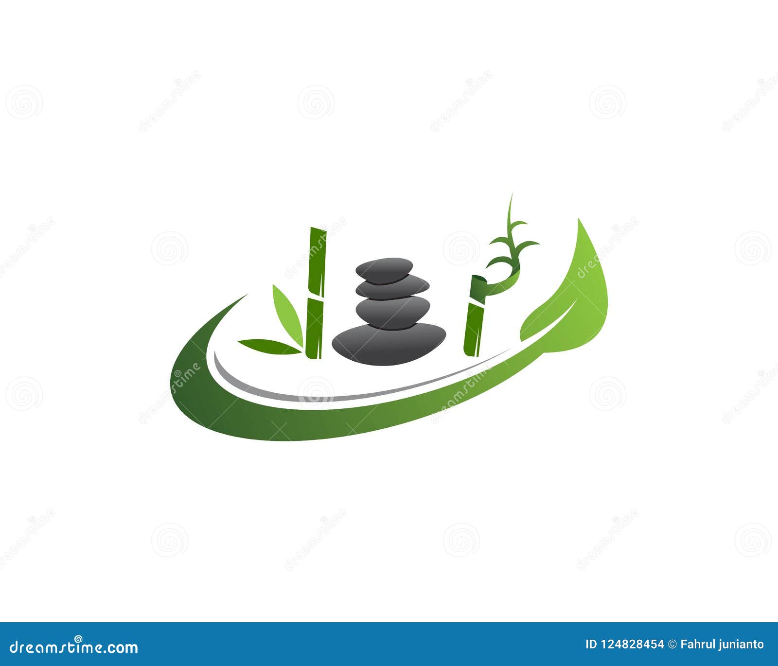 Bamboo Icon Spa Logo Design Vector Illustration Stock Illustration ...