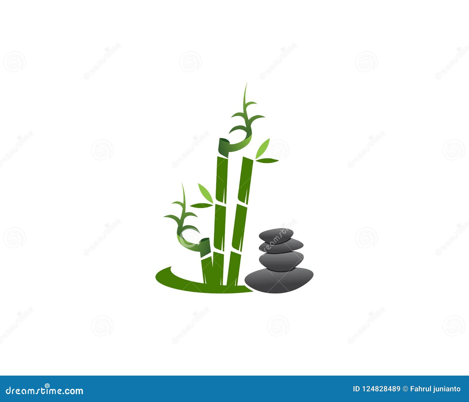 Bamboo Icon Spa Logo Design Vector Illustration Stock Vector ...