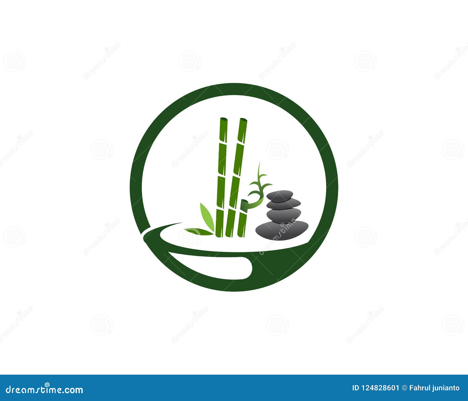 Bamboo Icon Spa Logo Design Vector Illustration Stock Vector ...