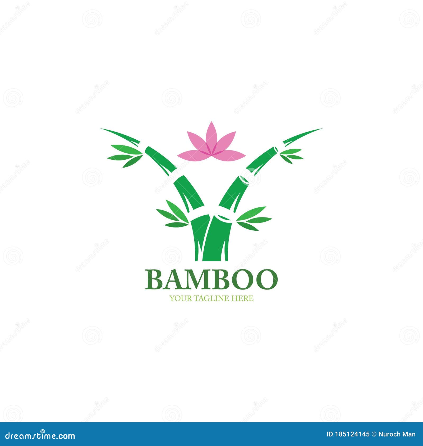 Bamboo Icon Spa Logo Design Vector Illustration. Stock Vector ...