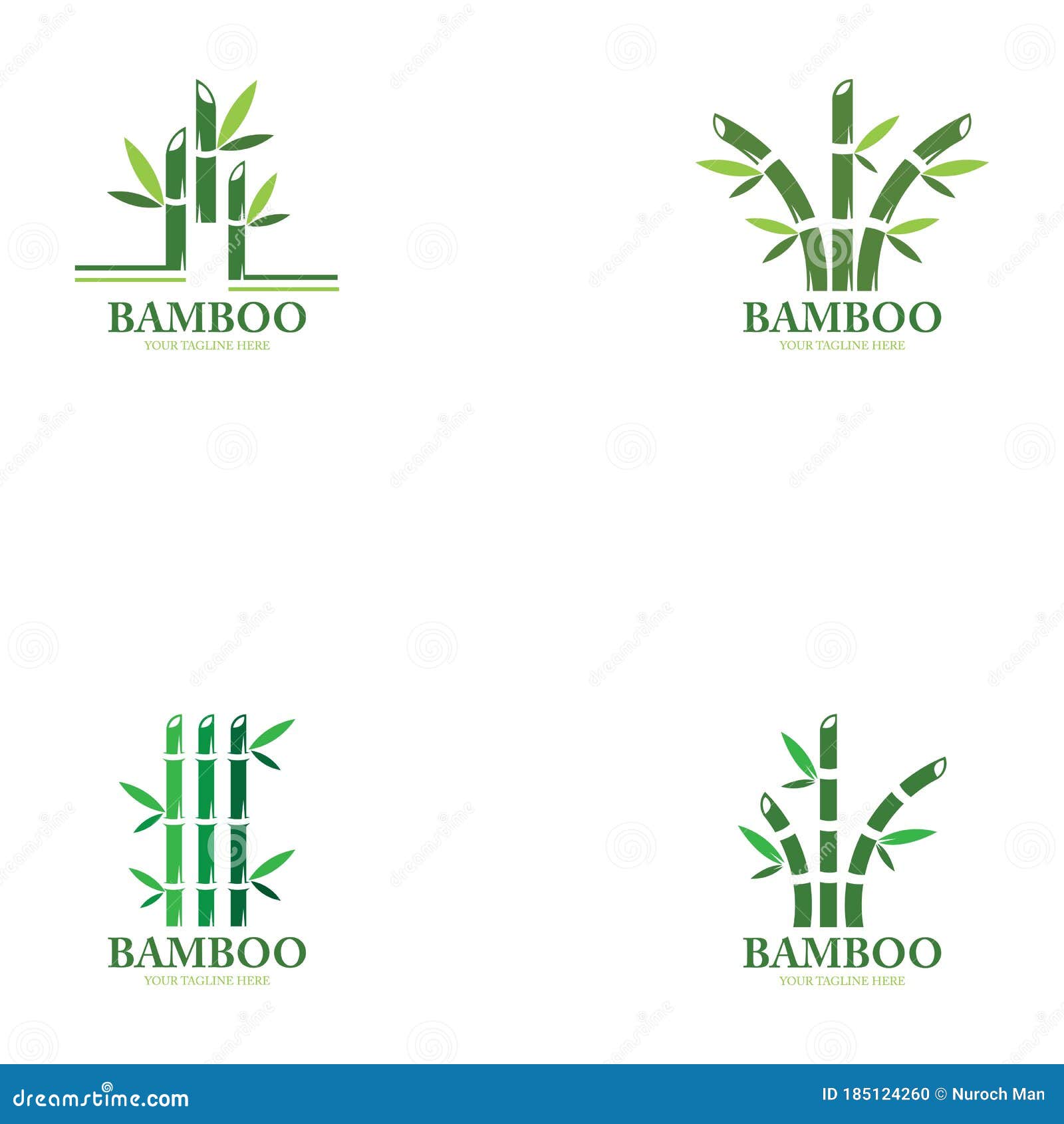Bamboo Icon Spa Logo Design Vector Illustration. Stock Vector ...