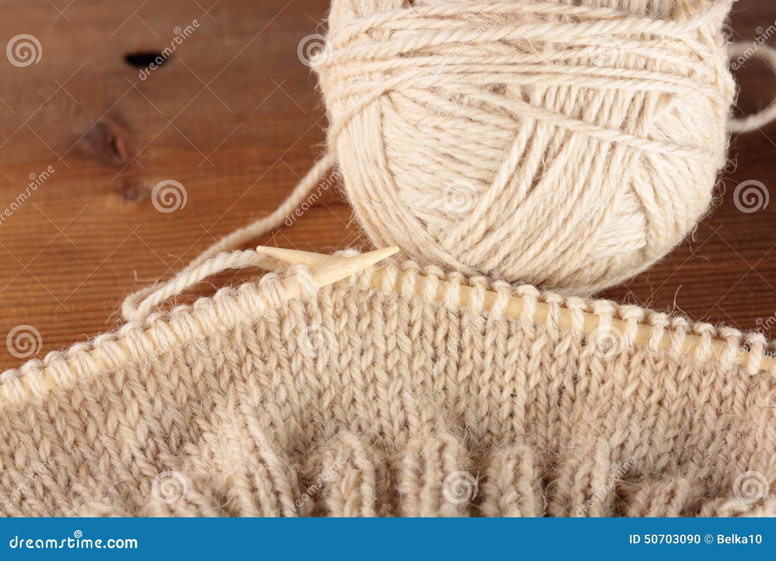 Bamboo knitting needles stock photo. Image of process - 50703090