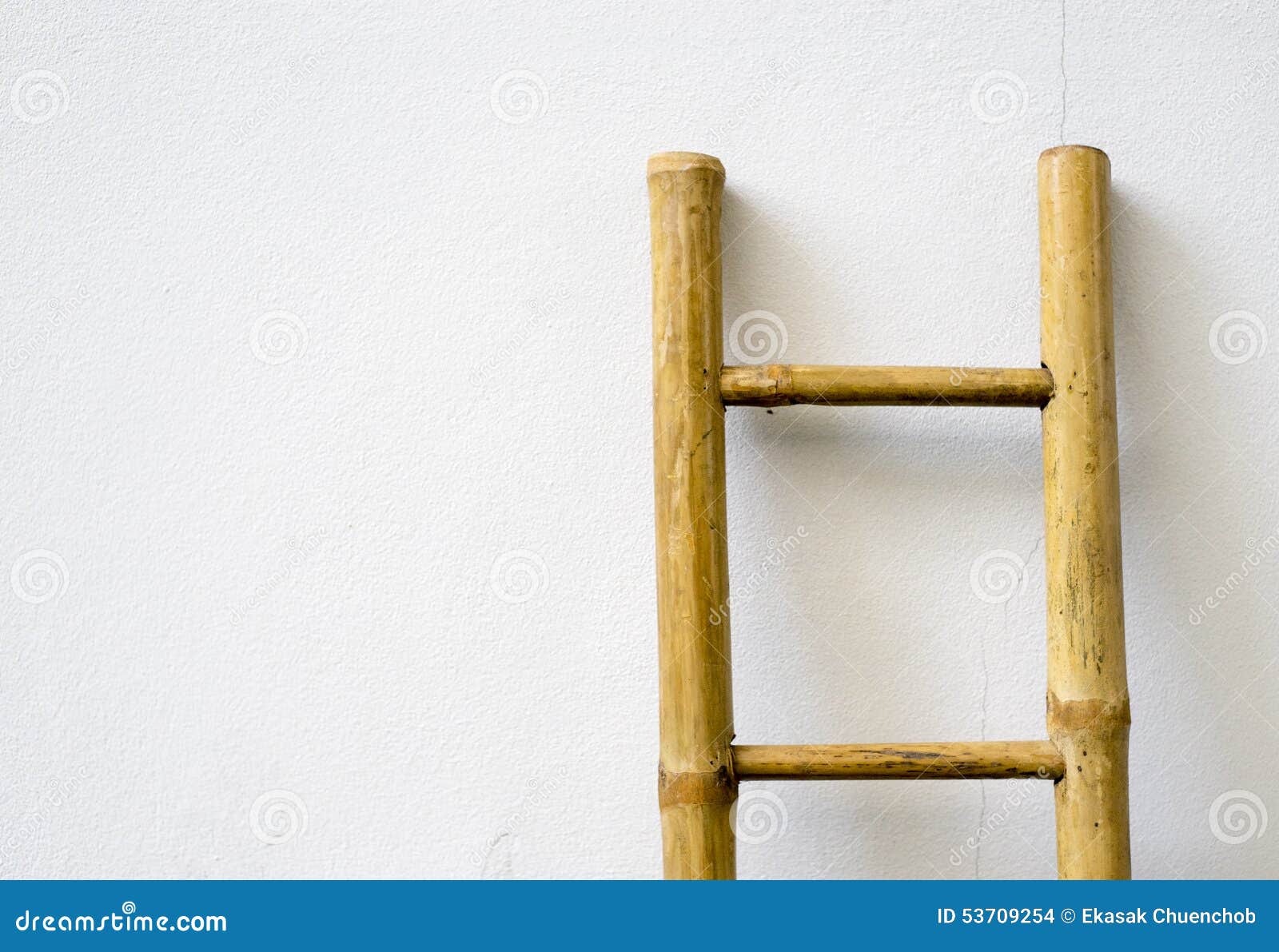 Bamboo Ladder On Black Sand Beach. Royalty-Free Stock Photography ...