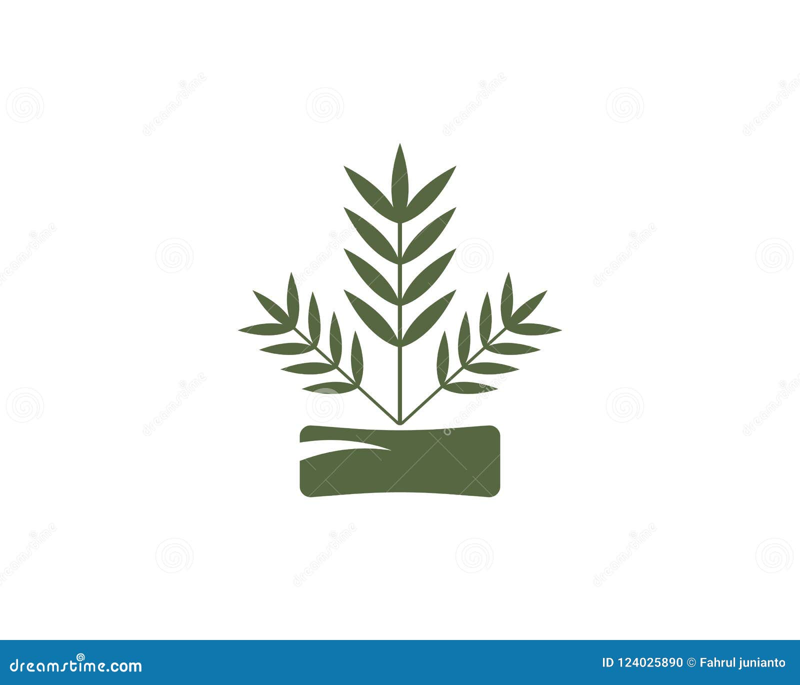 Bamboo Leaf Icon Logo Vector Stock Vector - Illustration of symbol ...