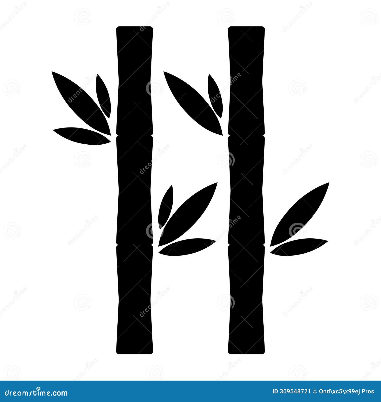 Bamboo Leaf Icon, Nature Tropical Symbol Design, Web Sign Vector ...