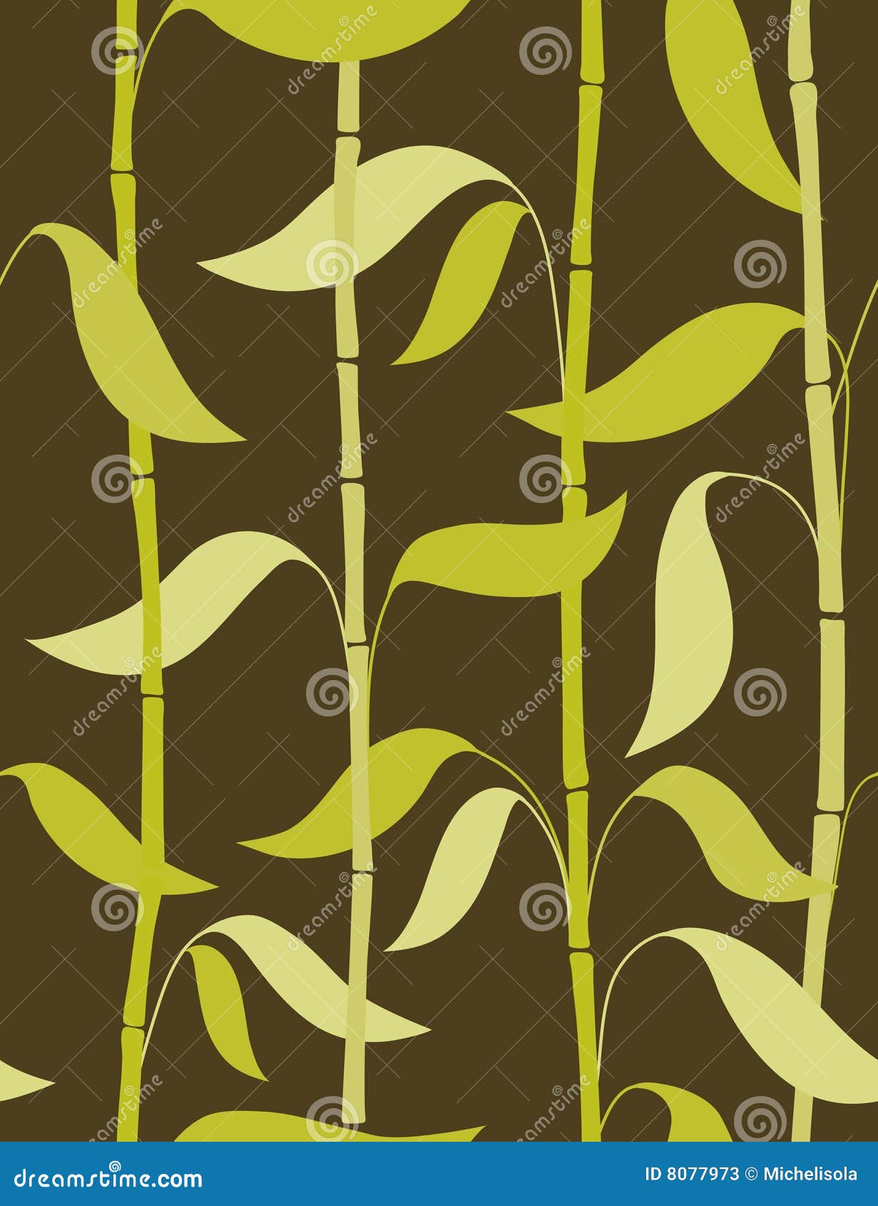 Bamboo Leaves - Seamless Pattern Stock Vector - Illustration of beauty ...