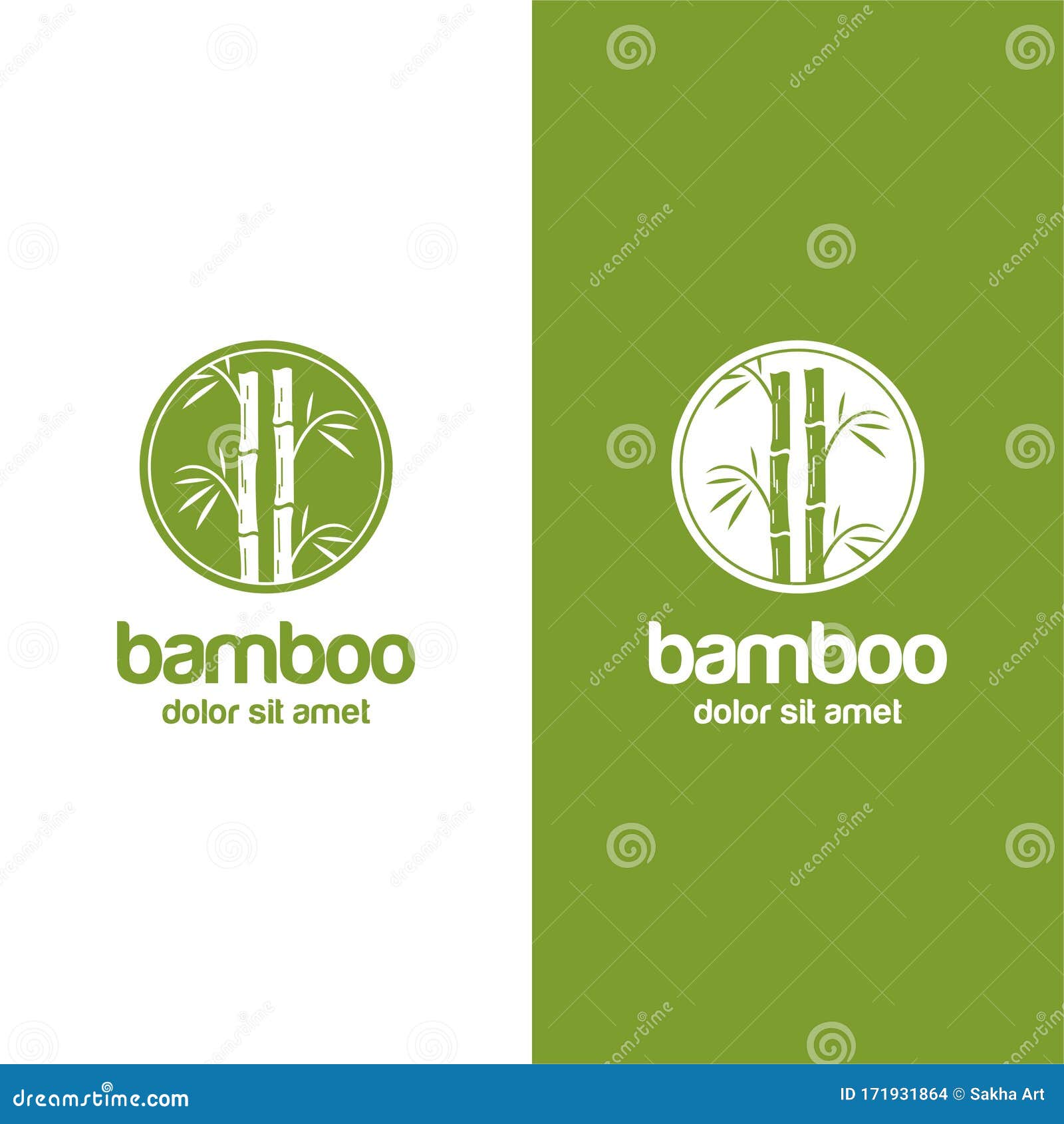 Bamboo Logo Design Vector Icon Download Template Stock Vector ...