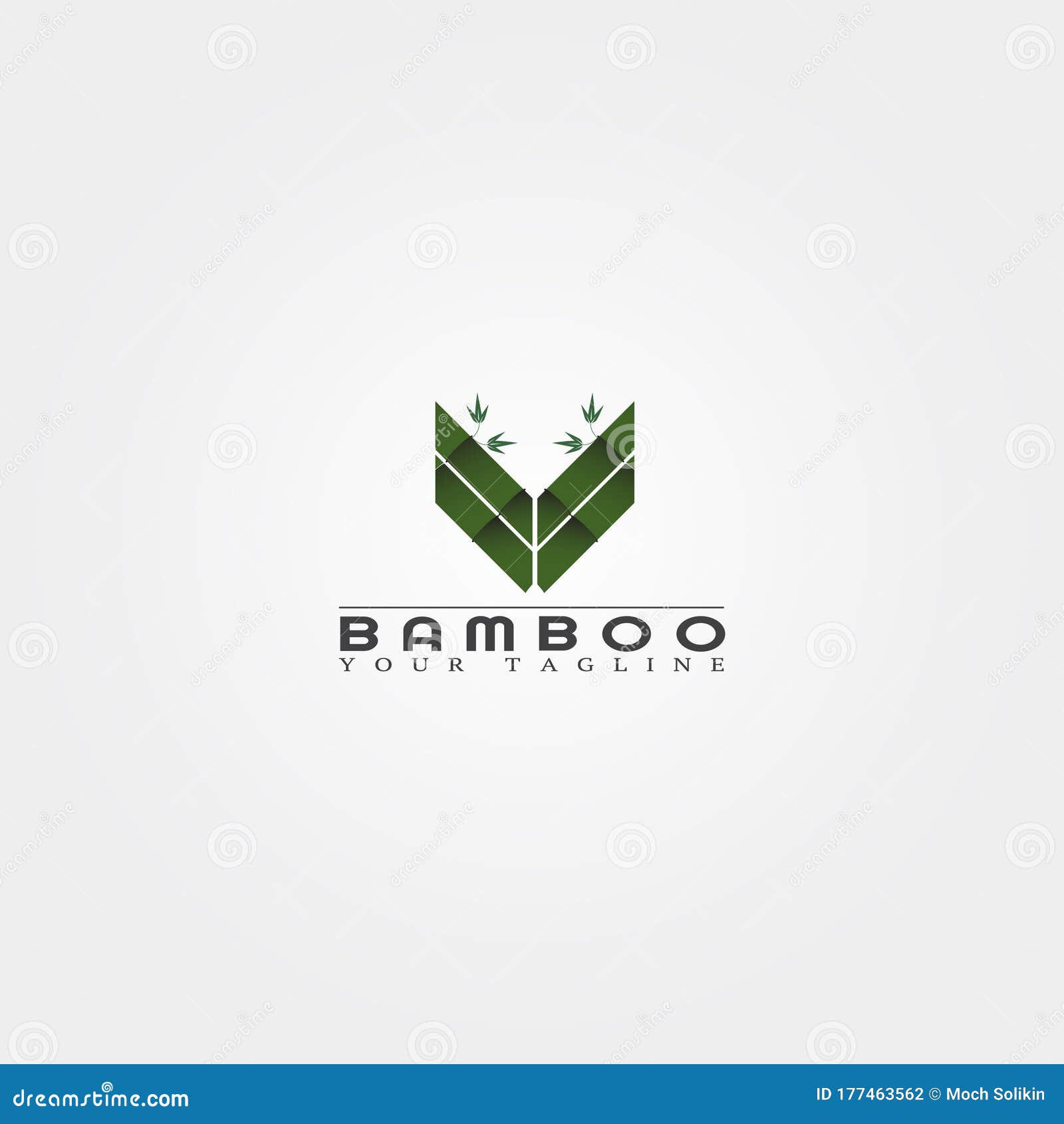 Bamboo Logo Template, Creative Vector Design for Business Corporate ...