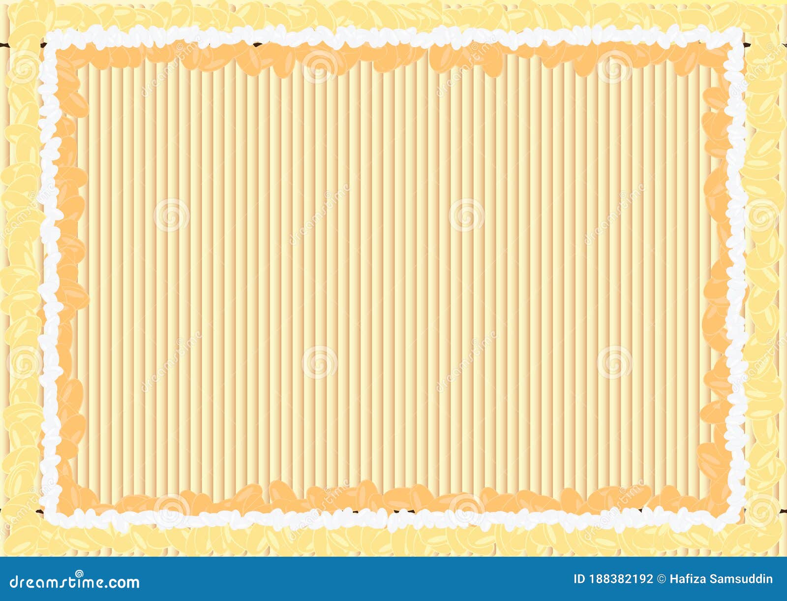 Rice Frame Clip Art Hand Draw Vintage Engraving Style Isolated O Vector ...