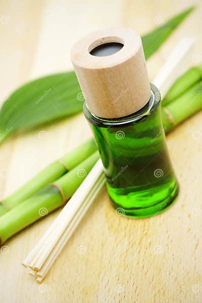 Bamboo oil diffuser stock image. Image of stick, nature - 18472195