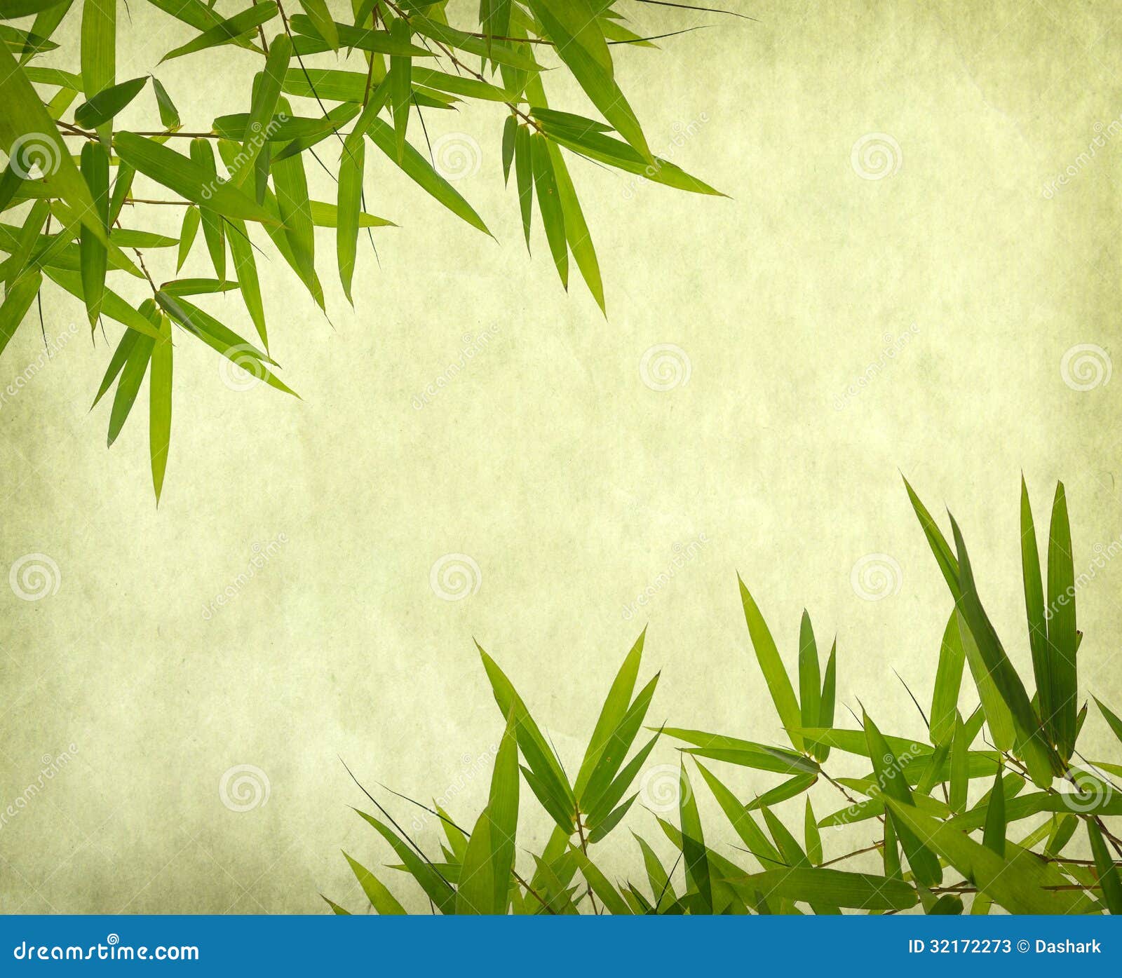 Bamboo on Old Grunge Paper Texture Stock Image - Image of ancient ...