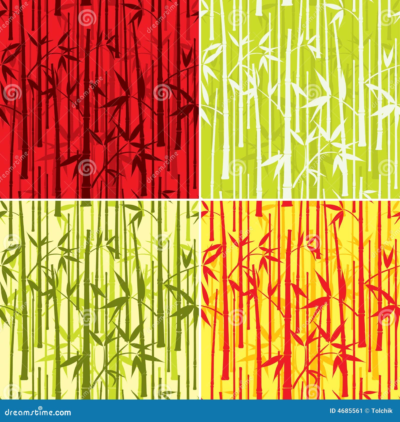 Bamboo pattern, stock illustration. Illustration of organic - 4685561