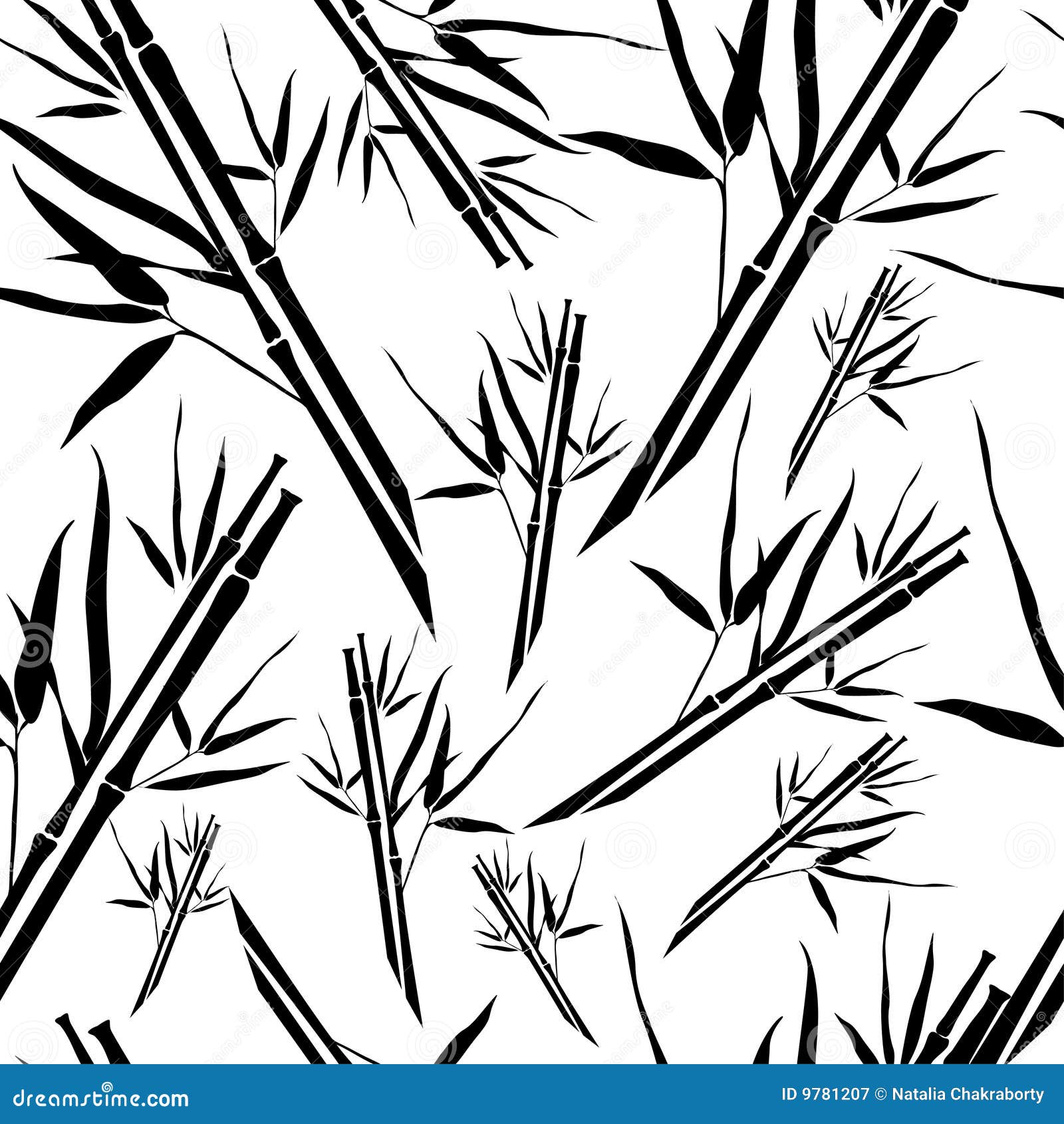 Bamboo pattern stock vector. Illustration of decorative - 9781207