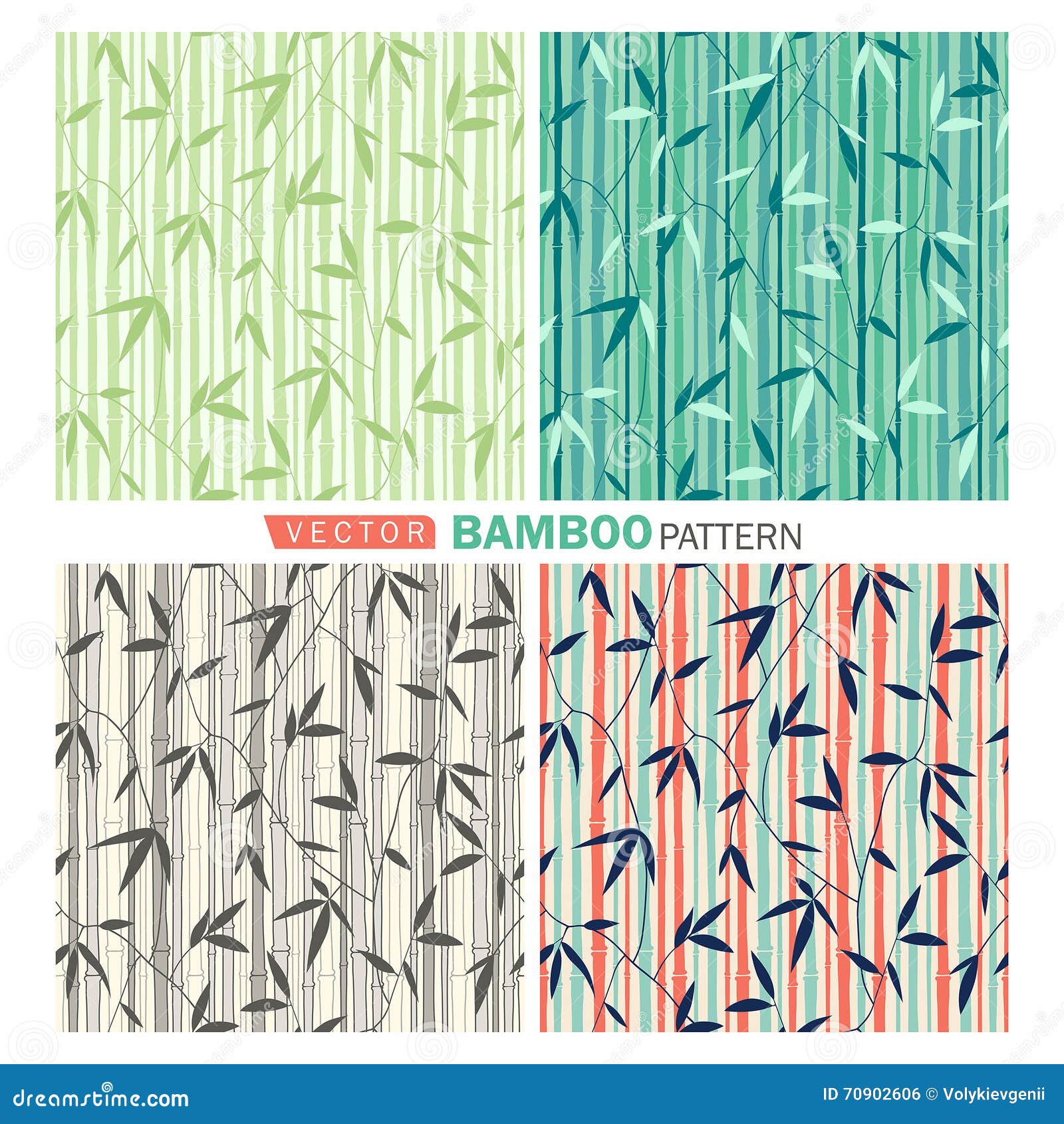 Bamboo pattern stock vector. Illustration of floral, ceriman - 70902606