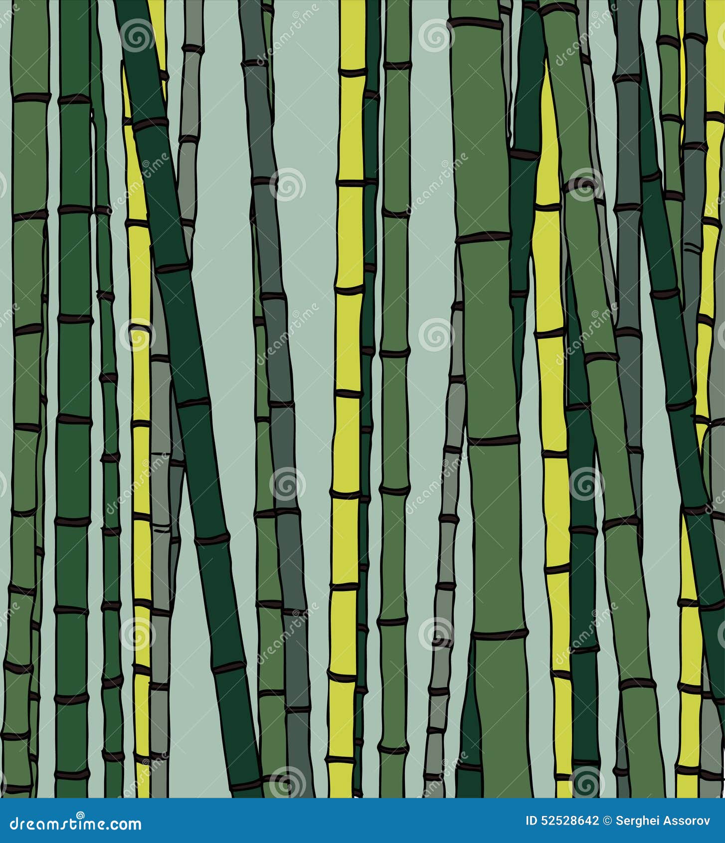 Bamboo pattern stock vector. Illustration of nature, japan - 52528642