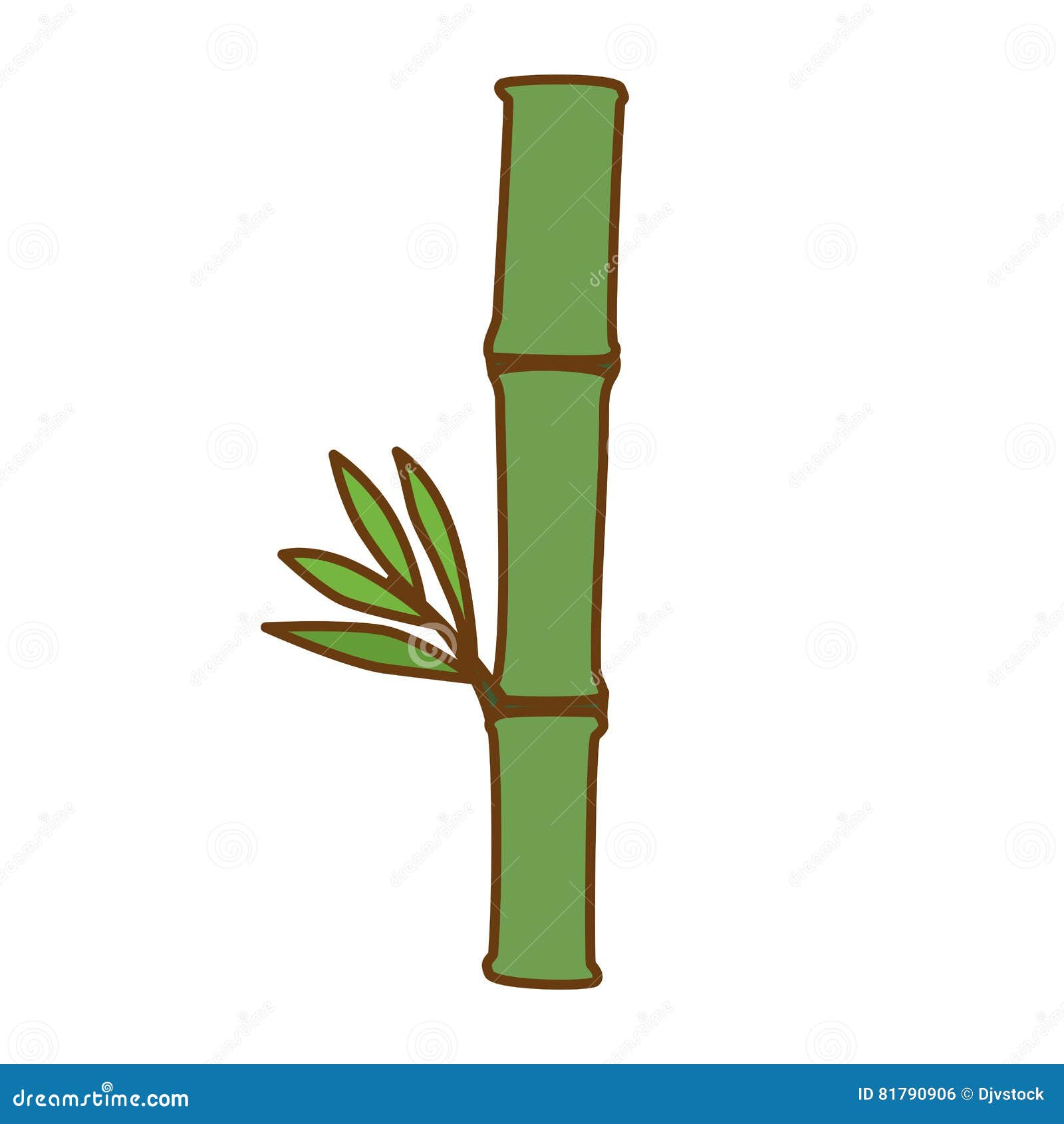 Bamboo plant icon image stock vector. Illustration of flat - 81790906
