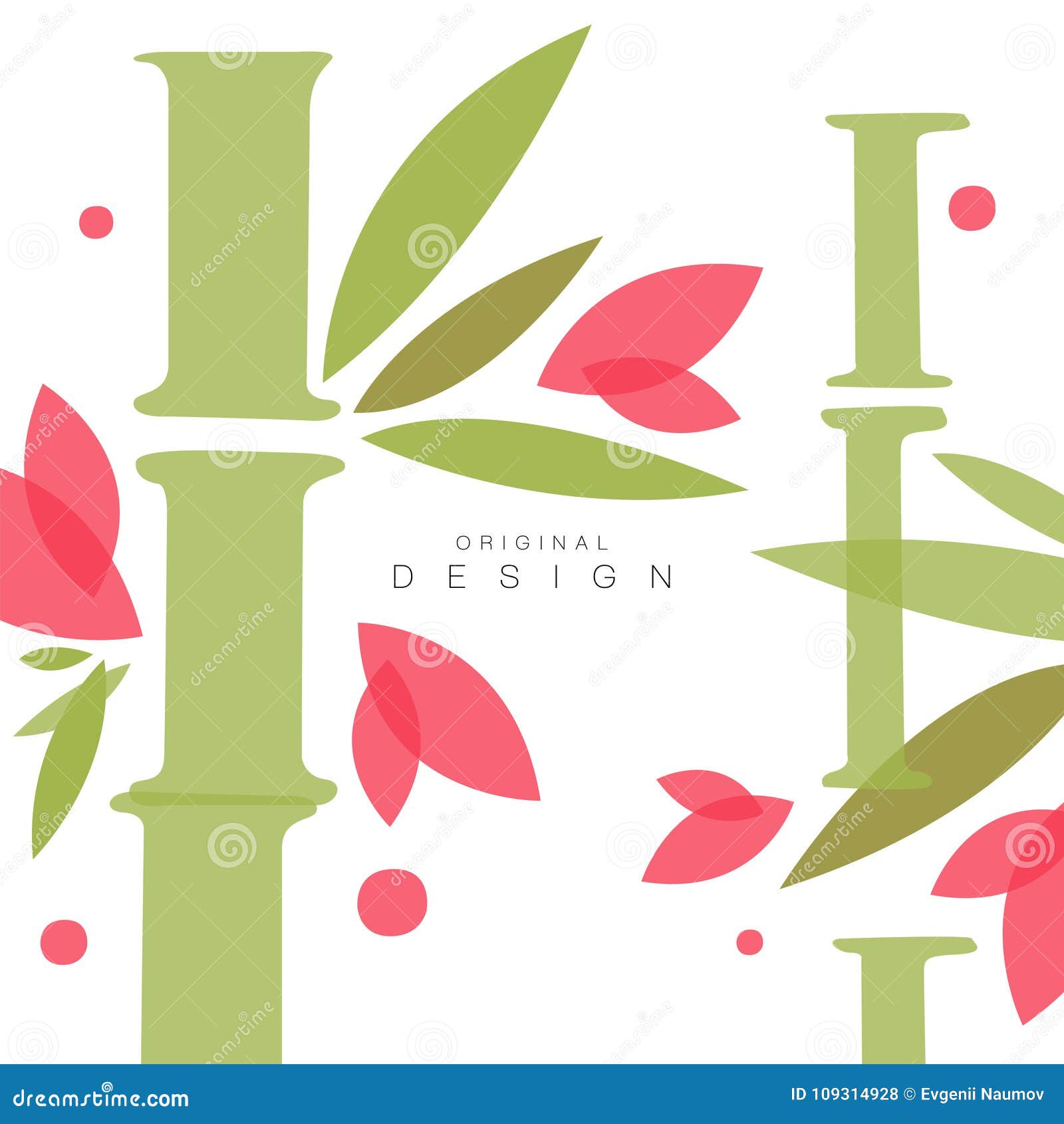 Bamboo Plant Seamless Pattern, Original Design, Decorative Template ...