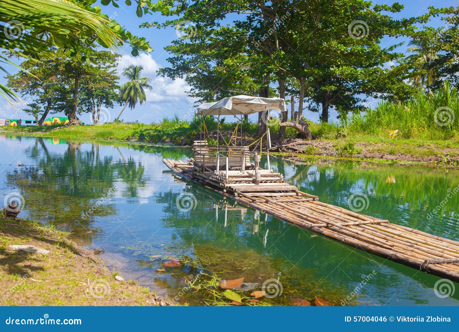 Bamboo raft stock photo. Image of park, nature, travel - 57004046