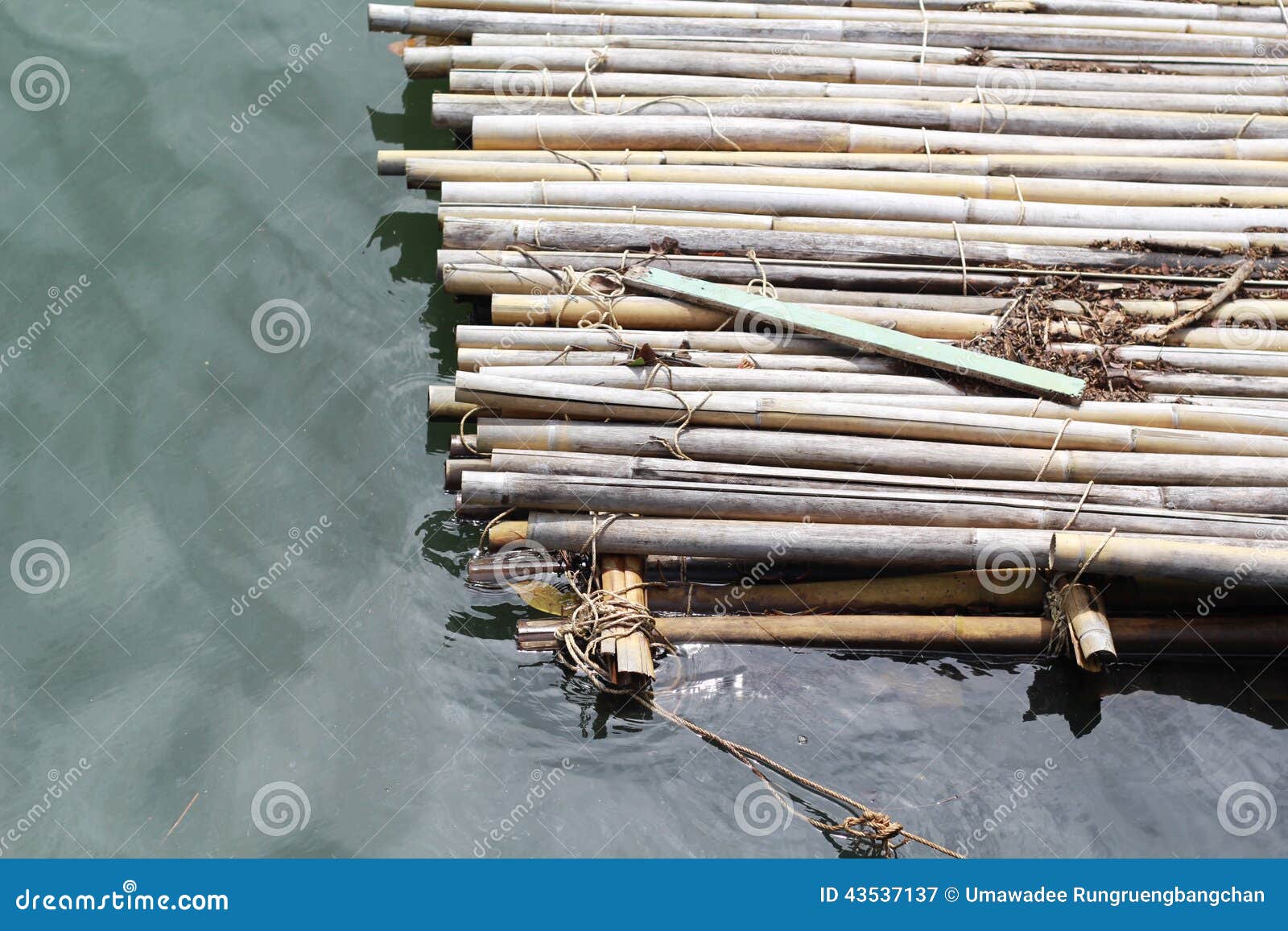 Bamboo Raft stock image. Image of raft, bamboo - 43537137
