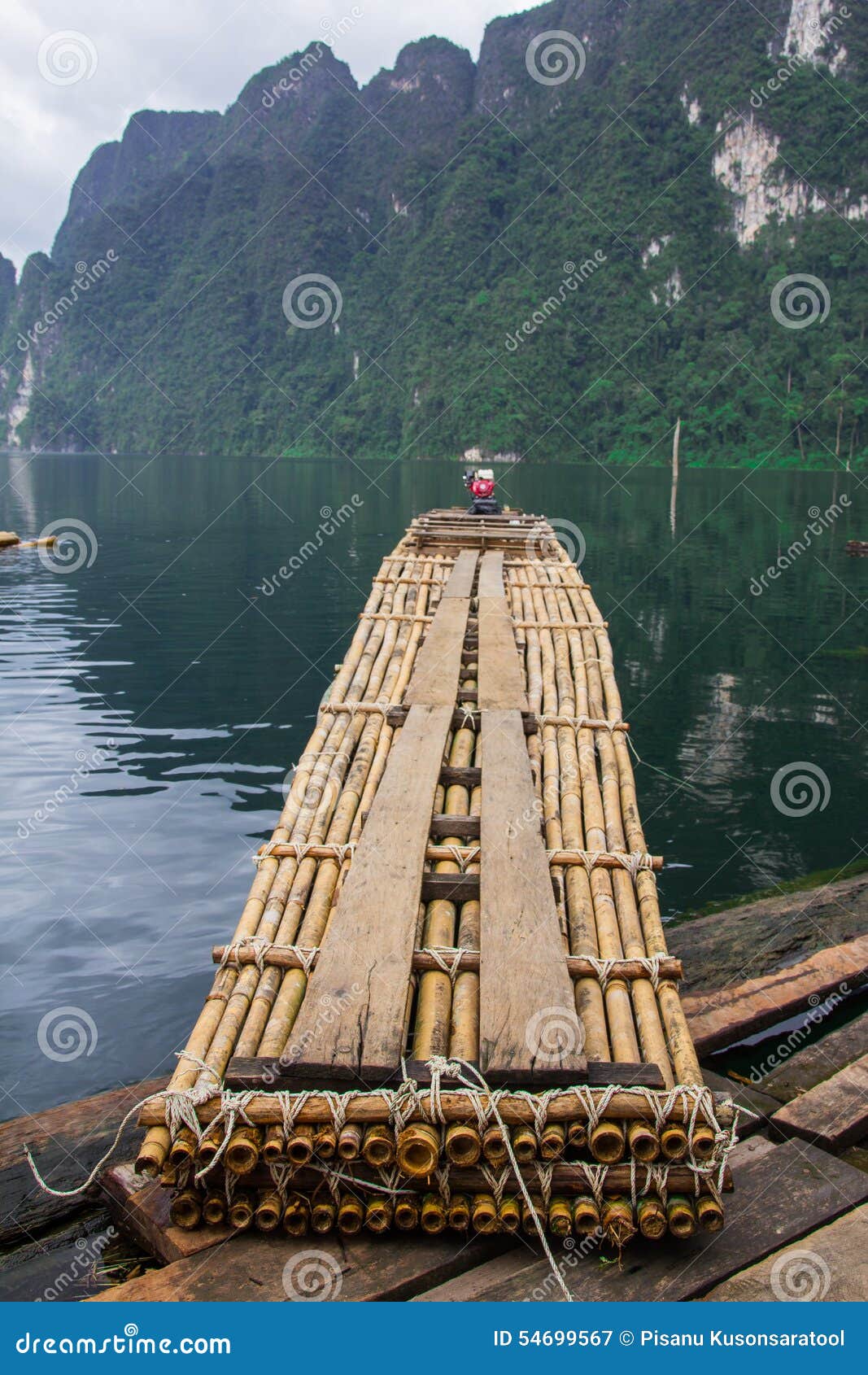 Bamboo Raft stock image. Image of journey, cruise, idyllic - 54699567