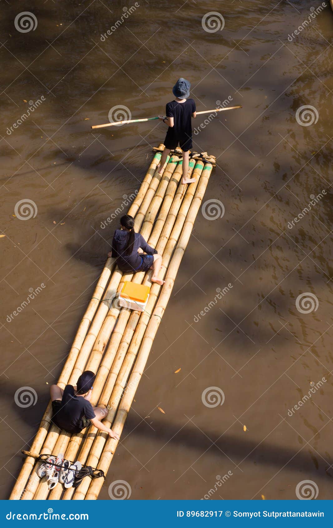 Bamboo rafting adventure editorial photography. Image of rafting - 89682917