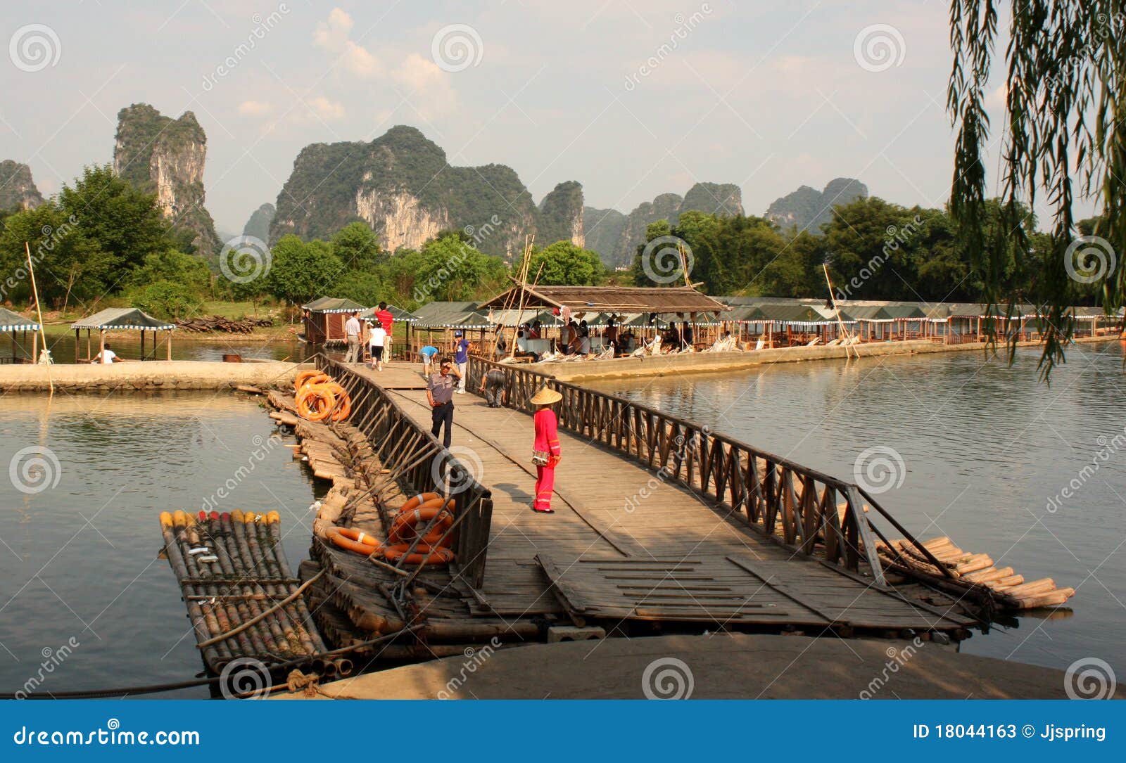 Bamboo Rafting on Li-river, Yangshou, China Editorial Stock Photo ...