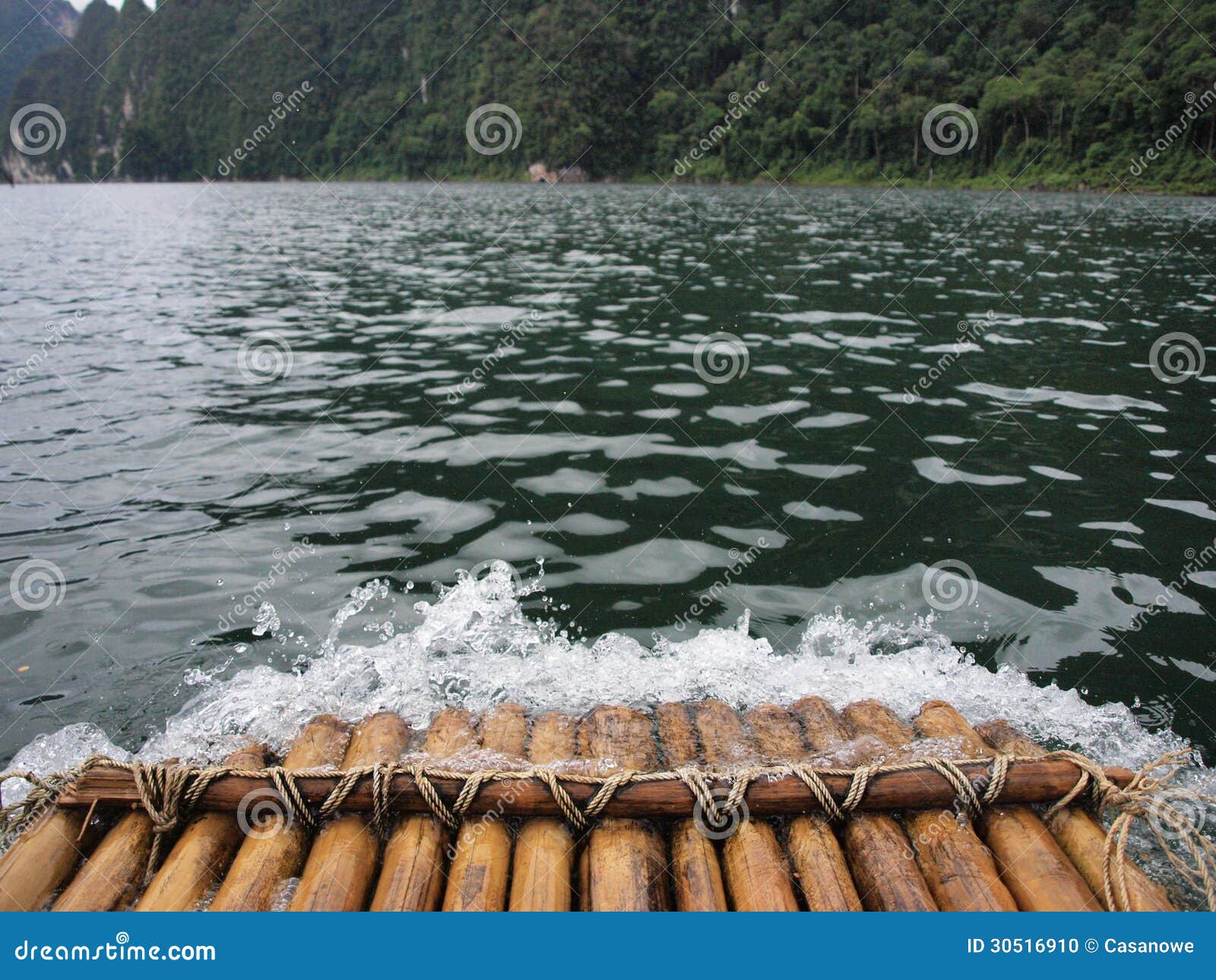 Bamboo rafting stock photo. Image of relax, wood, tourism - 30516910