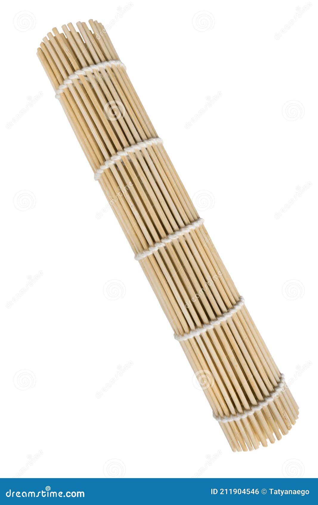 Bamboo rag isolated stock photo. Image of object, white - 211904546