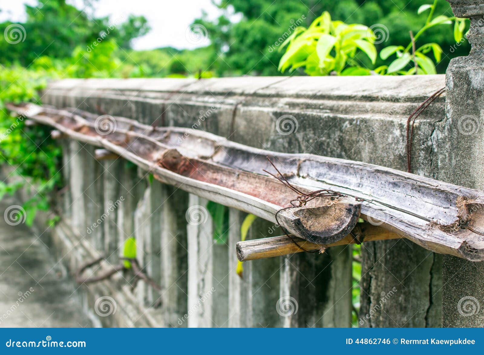 Bamboo rail stock photo. Image of background, hanging - 44862746