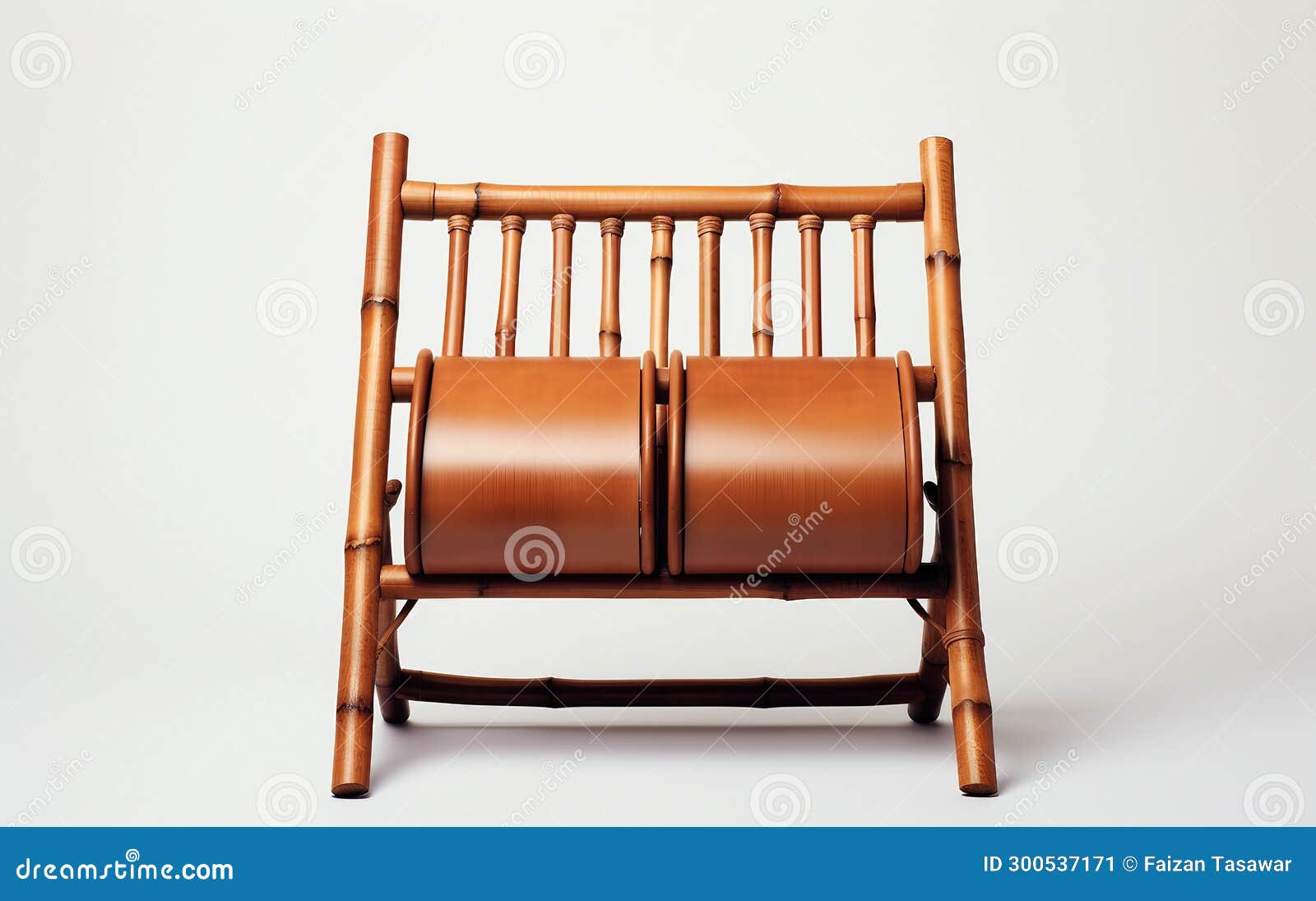 Bamboo Reading Material Organizer on Transparent Surface -Generative Ai ...