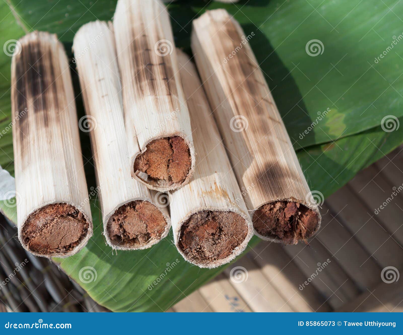 Bamboo rice stock image. Image of market, sweet, thai - 85865073