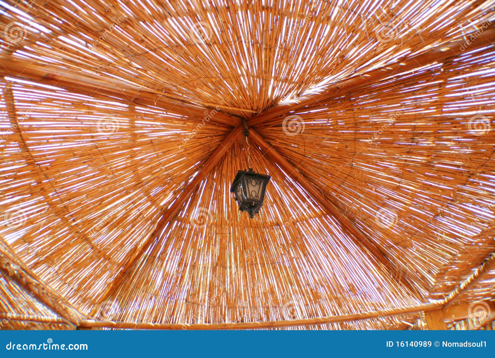 Bamboo Roof Construction, Roof Construction Made From Bamboo Royalty ...