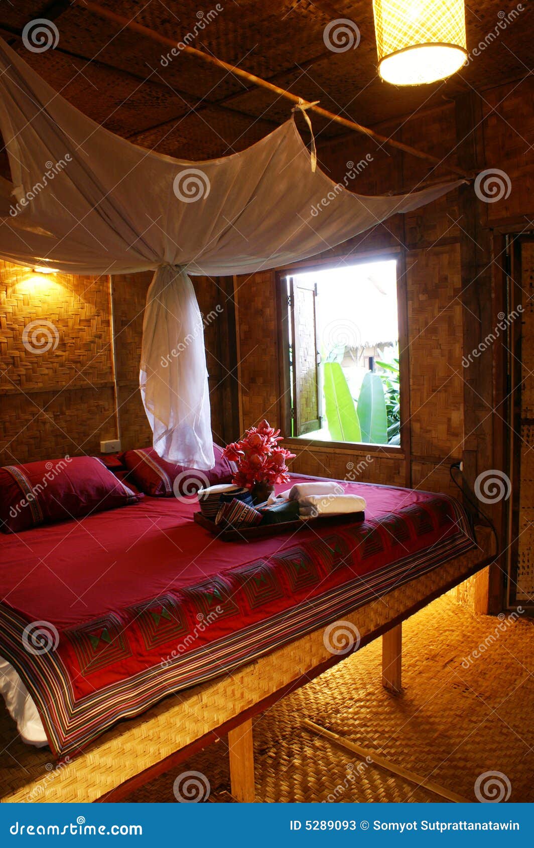 Bamboo room stock image. Image of decorate, room, weaving - 5289093