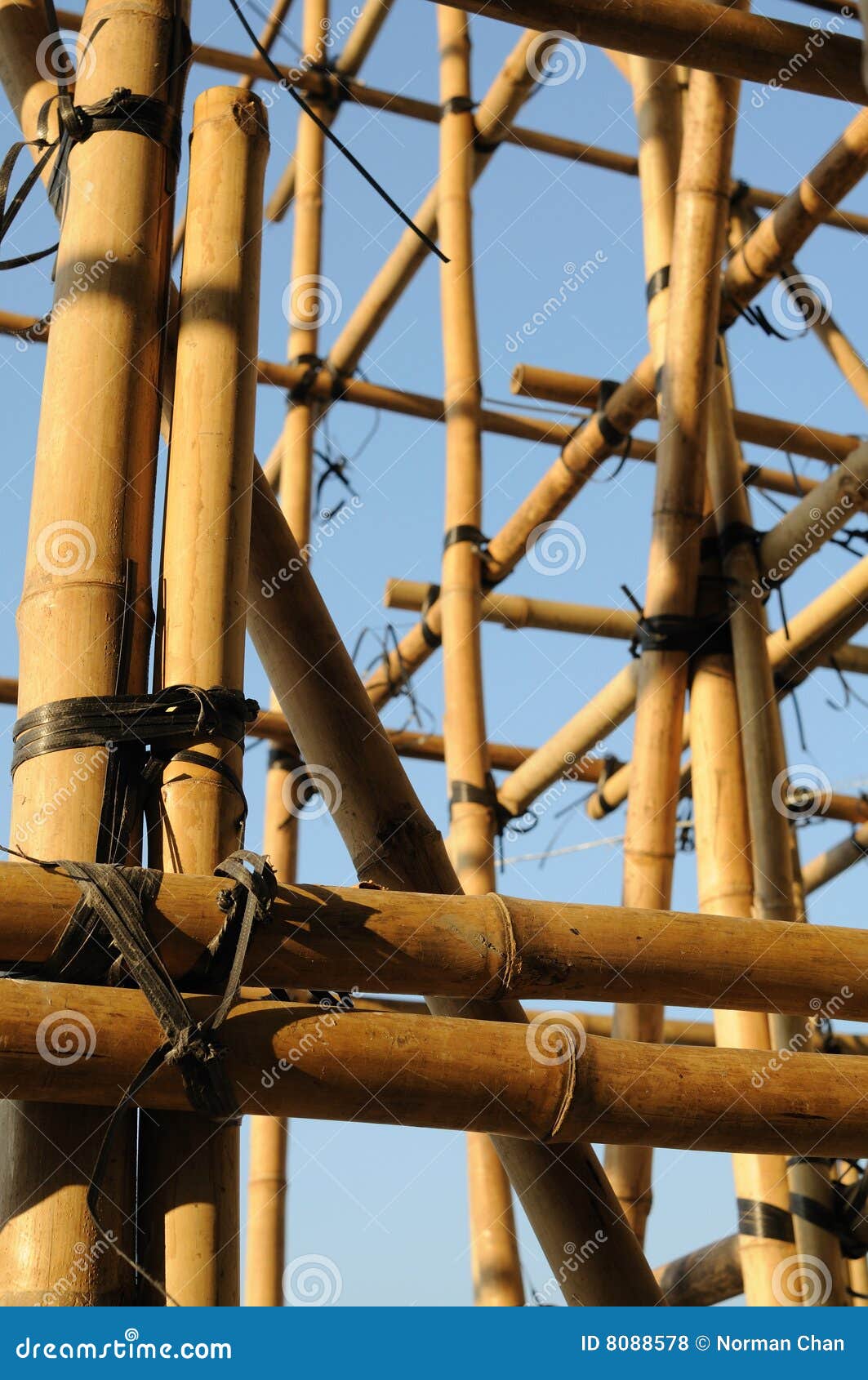 Bamboo scaffolding stock photo. Image of asia, pattern - 8088578