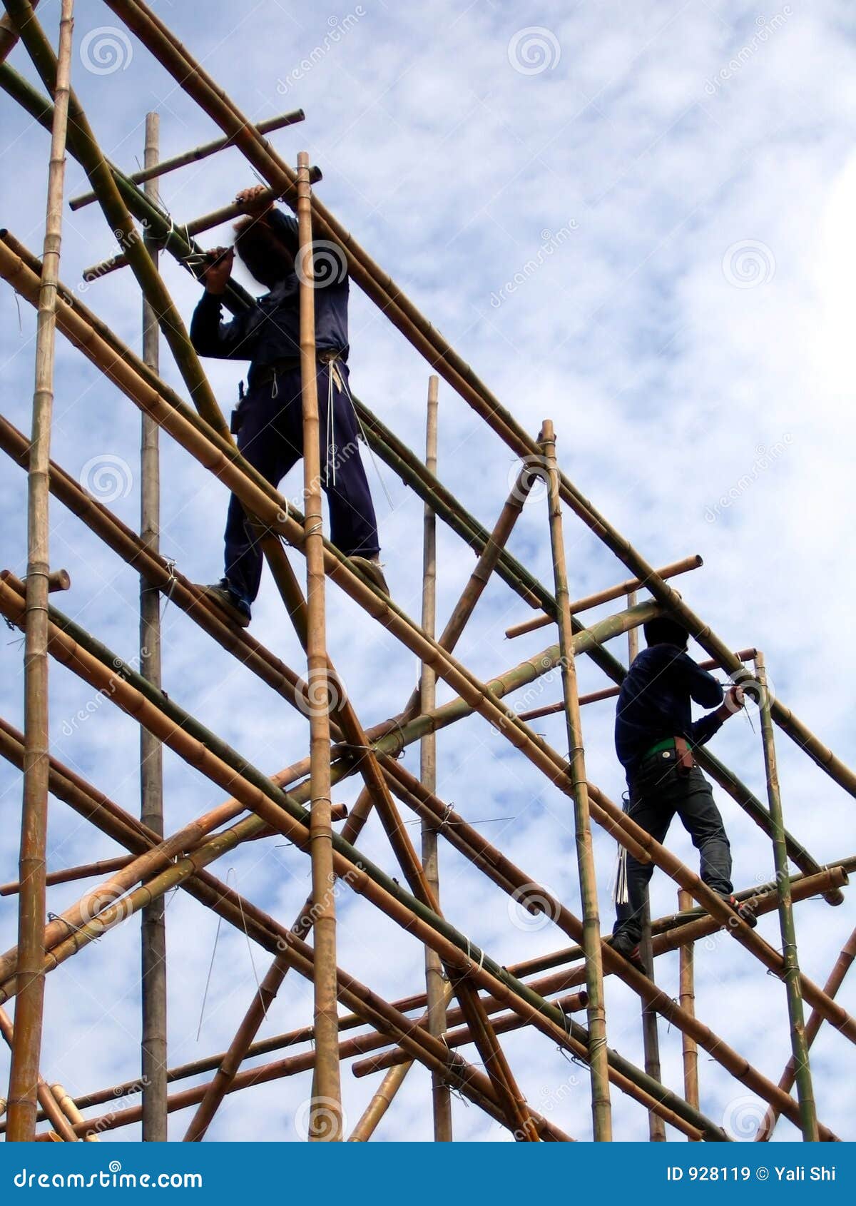 Bamboo Scaffolding stock image. Image of grass, scaffolding - 928119