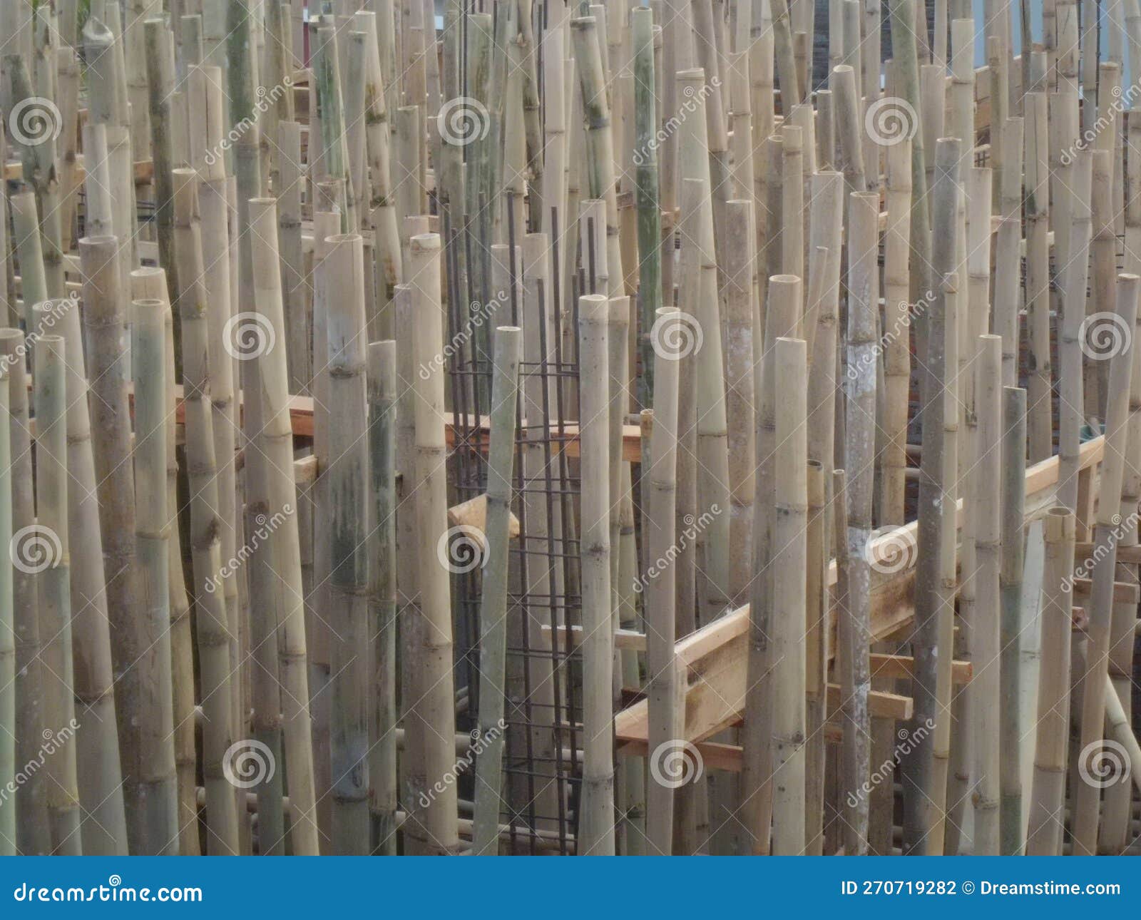 A Bamboo Scaffolding for Building Project Stock Photo - Image of bamboo ...