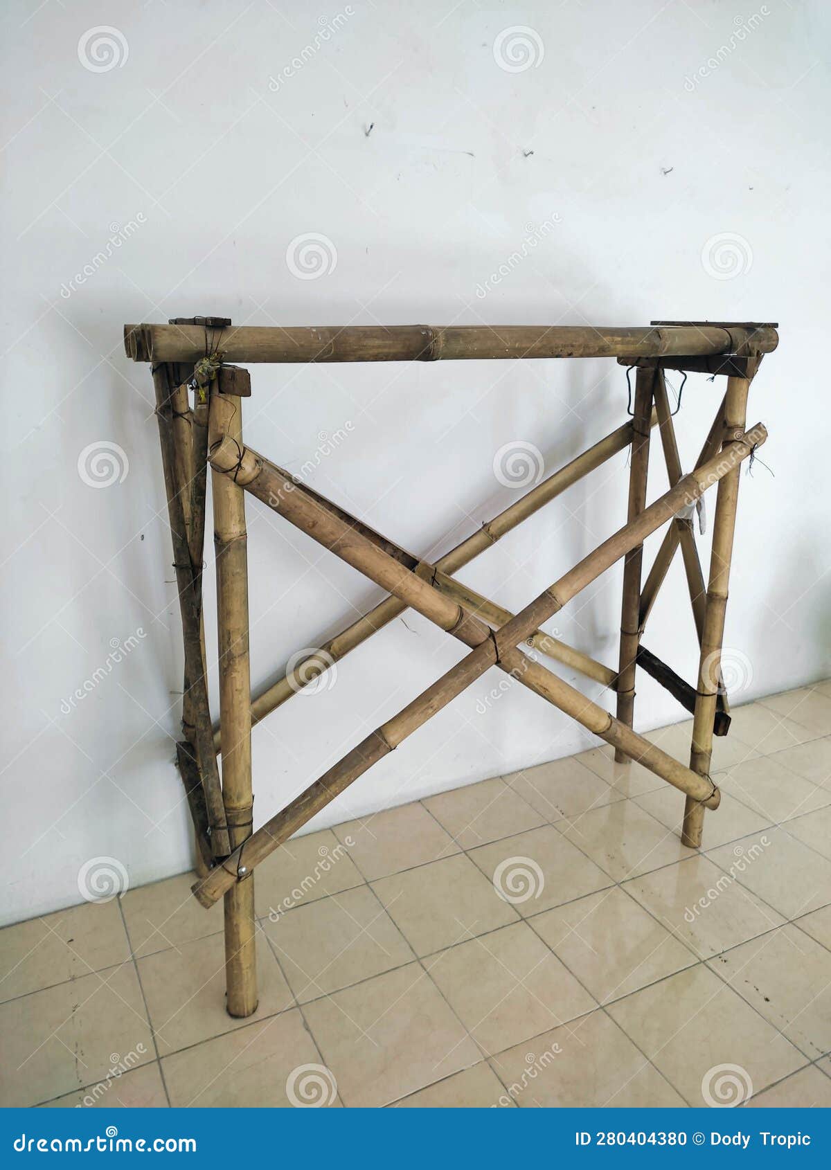 Traditional Scaffolding Made of Bamboo Stock Photo - Image of industry ...