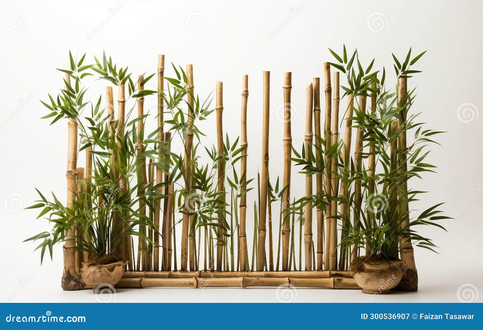 Bamboo Screen on a See-through Background Generative Ai Stock ...