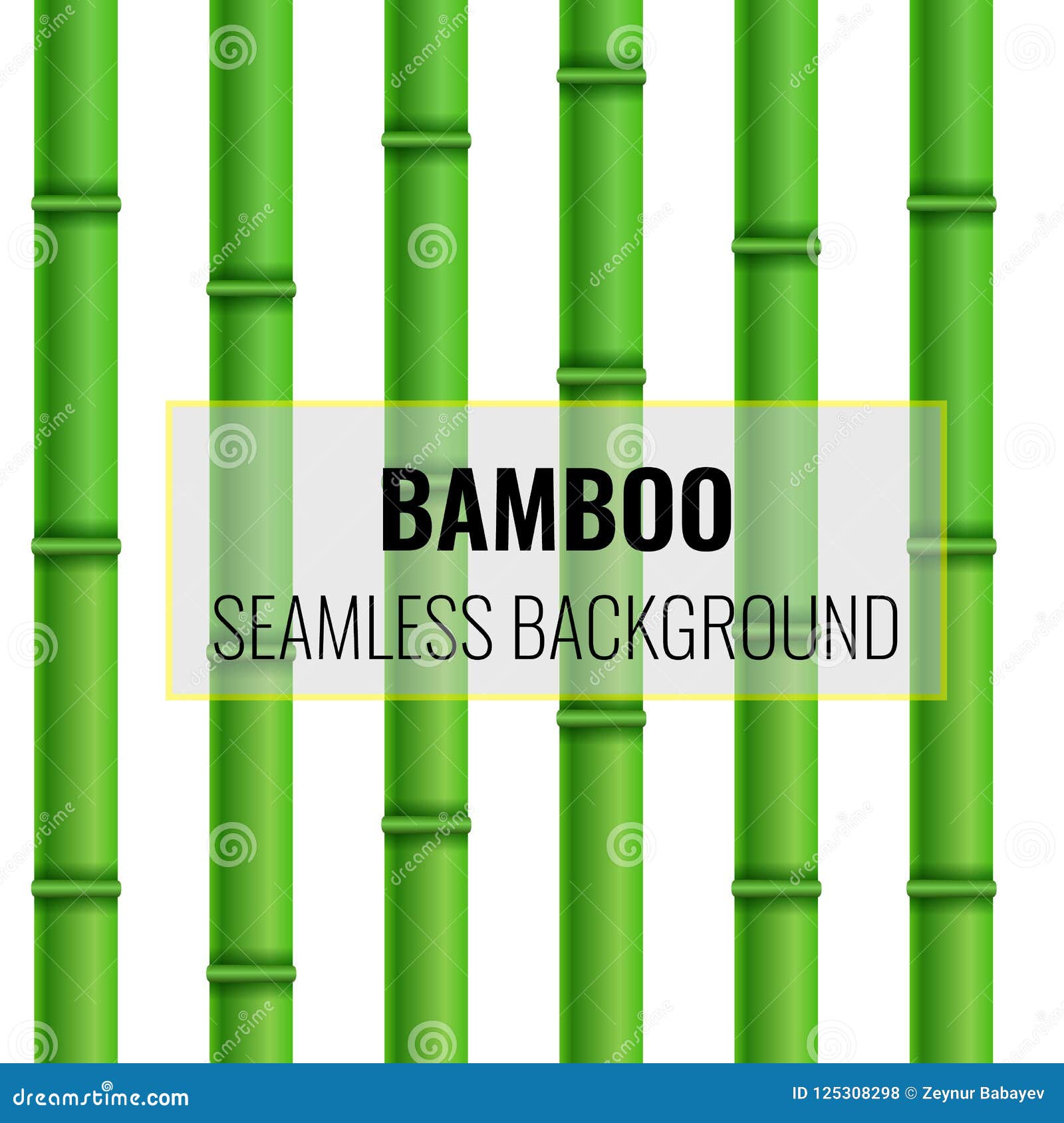 Bamboo Seamless Background Pattern. Realistic Vector Illustration ...