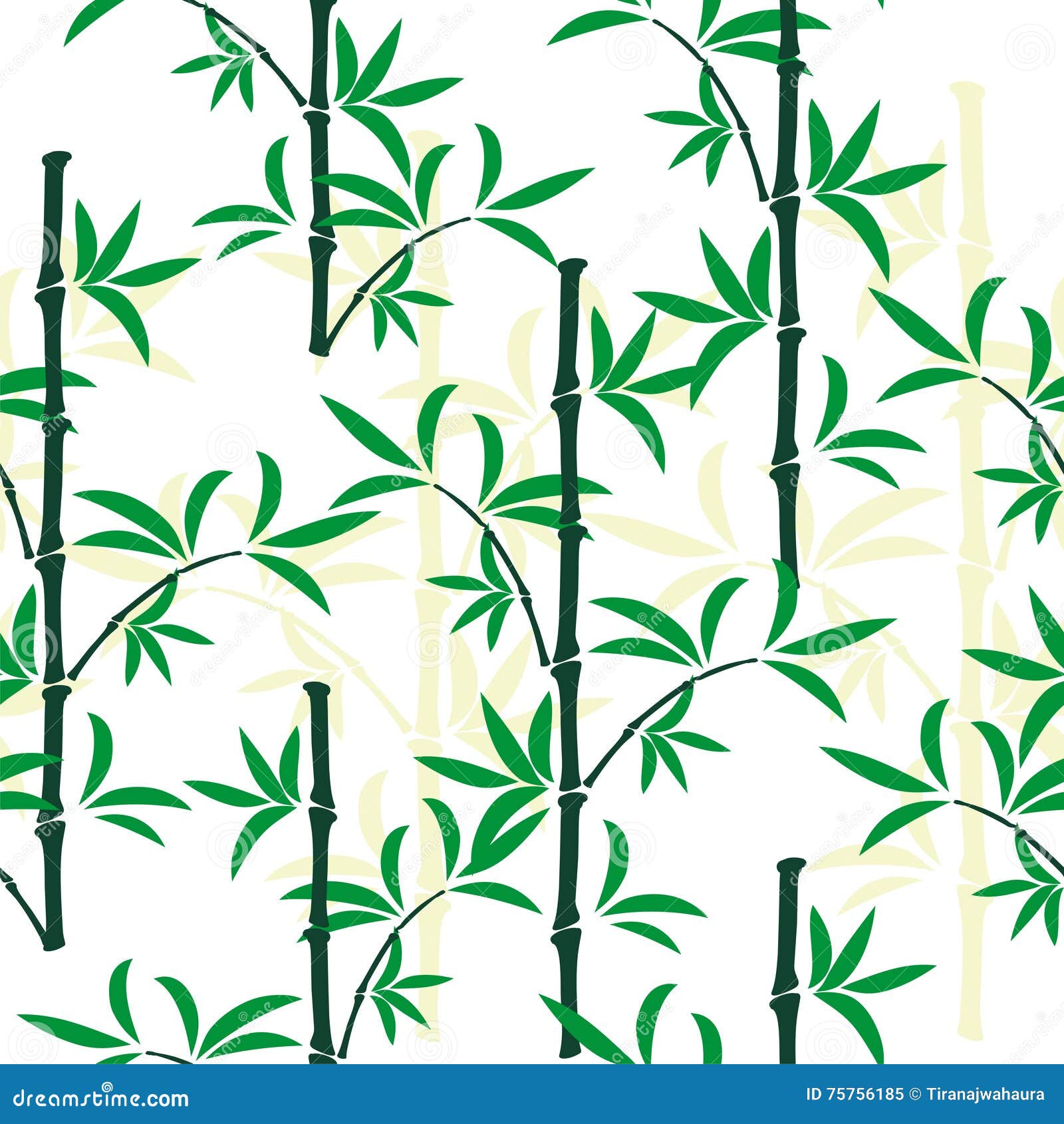 Bamboo Seamless Pattern Design Stock Vector - Illustration of japan ...