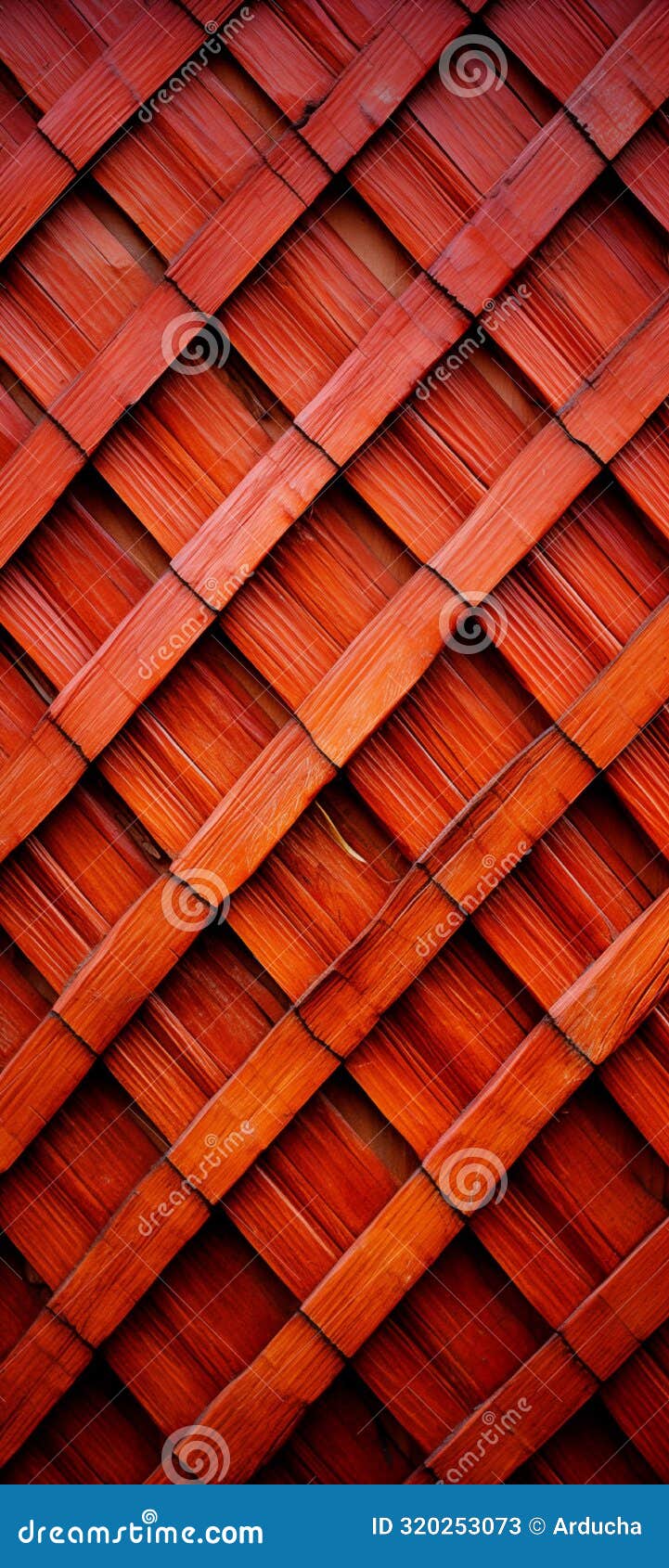 Bamboo Stem Pattern with Neat Regular Weaving Stock Illustration ...