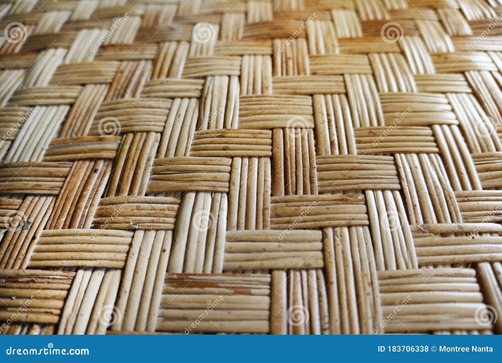 Handcraft Bamboo Weaving Texture Background. Stock Photo - Image of ...
