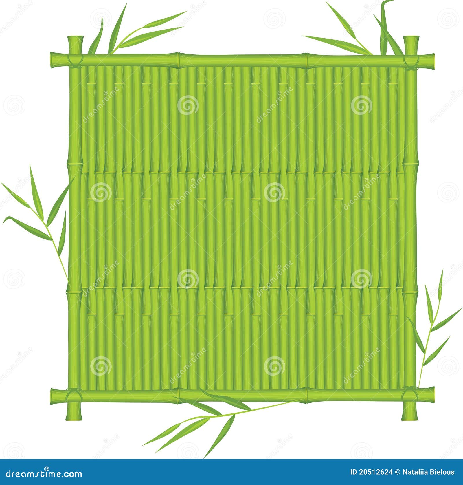 Bamboo Texture in the Frame Stock Vector - Illustration of exotic ...