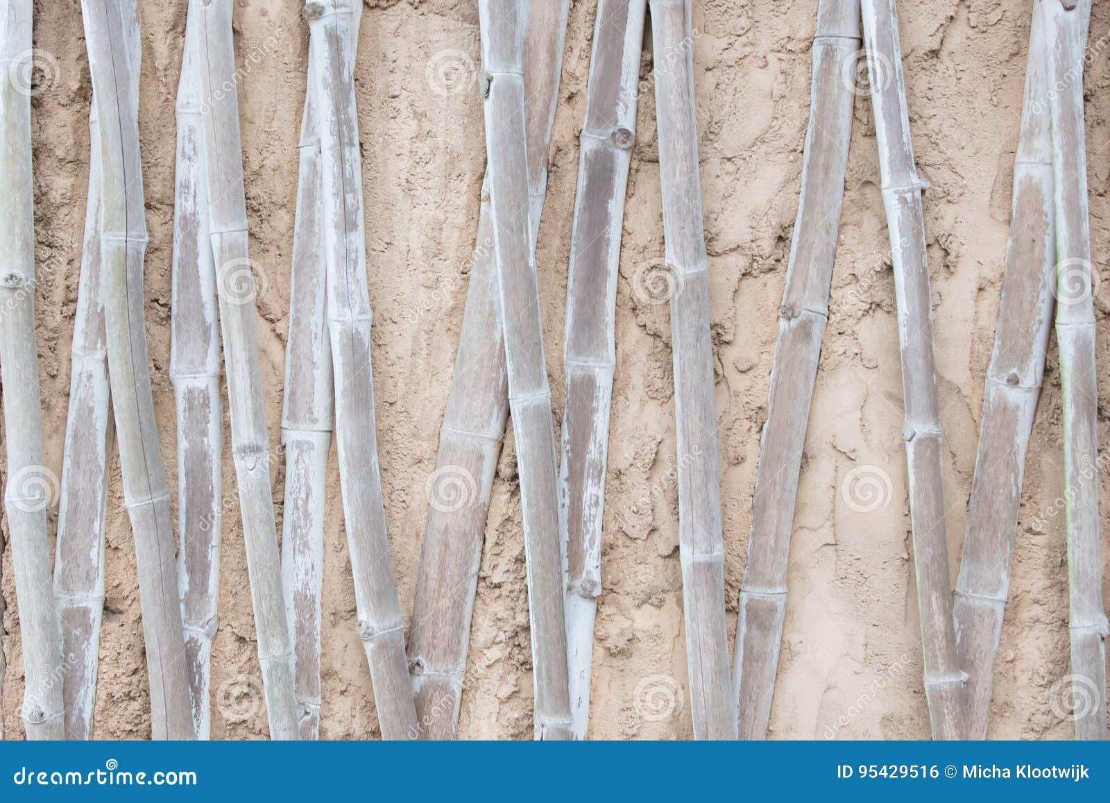 Bamboo Texture in Poured Concrete Wall Stock Photo - Image of organic ...